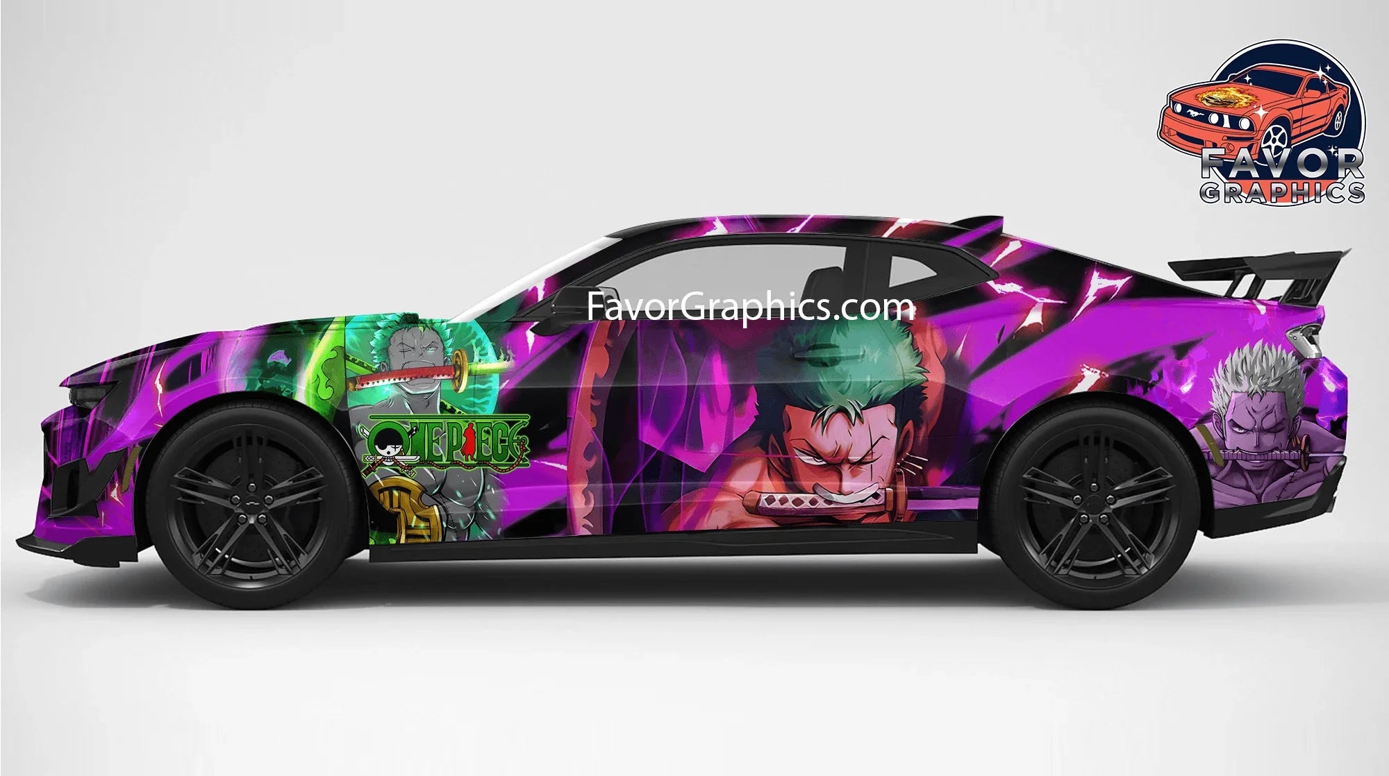 Roronoa Zoro Itasha Full Car Vinyl Wrap Decal Sticker – Favor Graphics