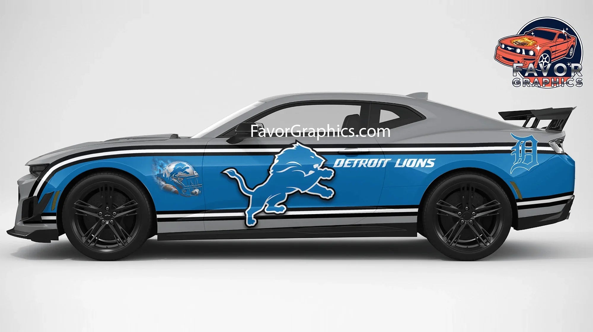 Detroit Lions Itasha Full Car Vinyl Wrap Decal Sticker – Favor Graphics