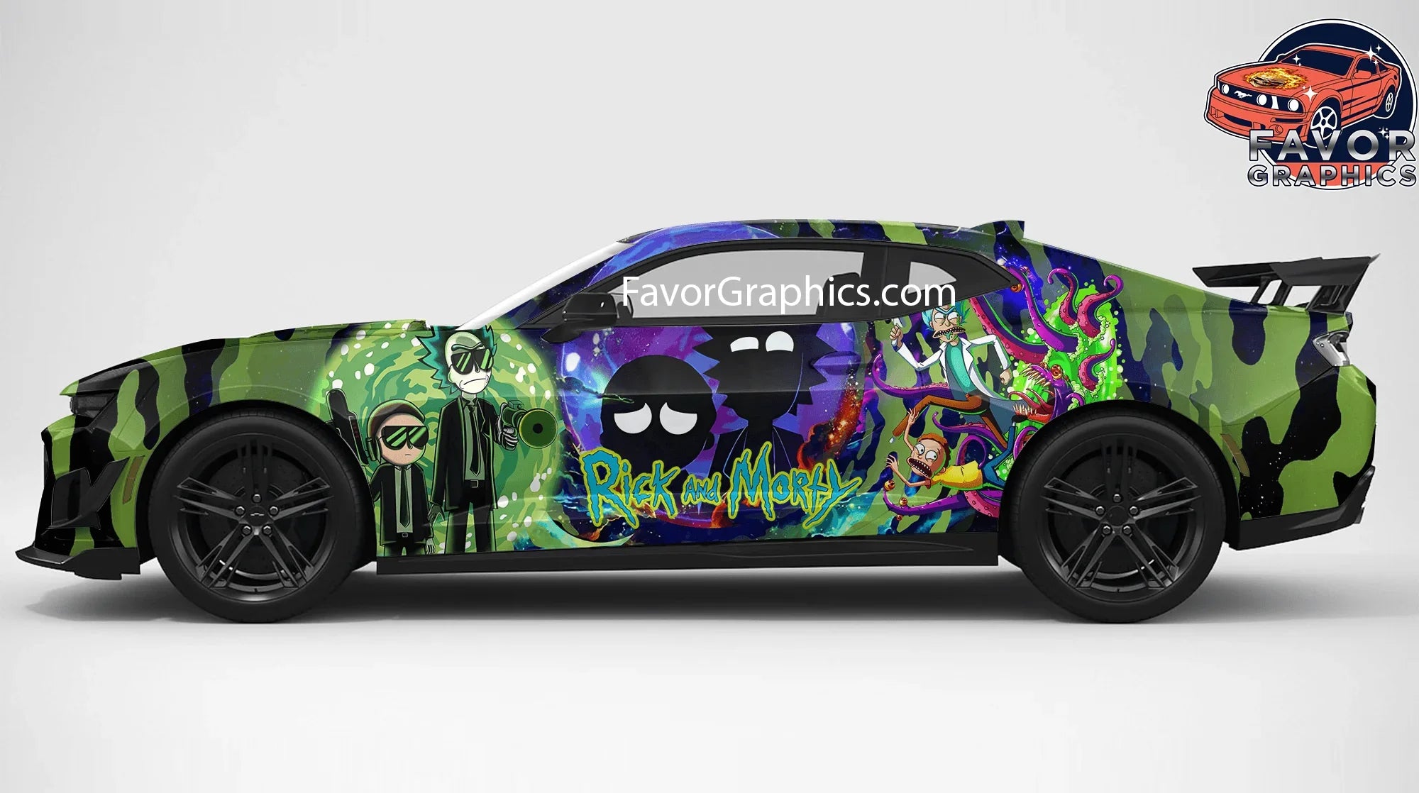 Rick And Morty Itasha Full Car Vinyl Wrap Decal Sticker – Favor Graphics