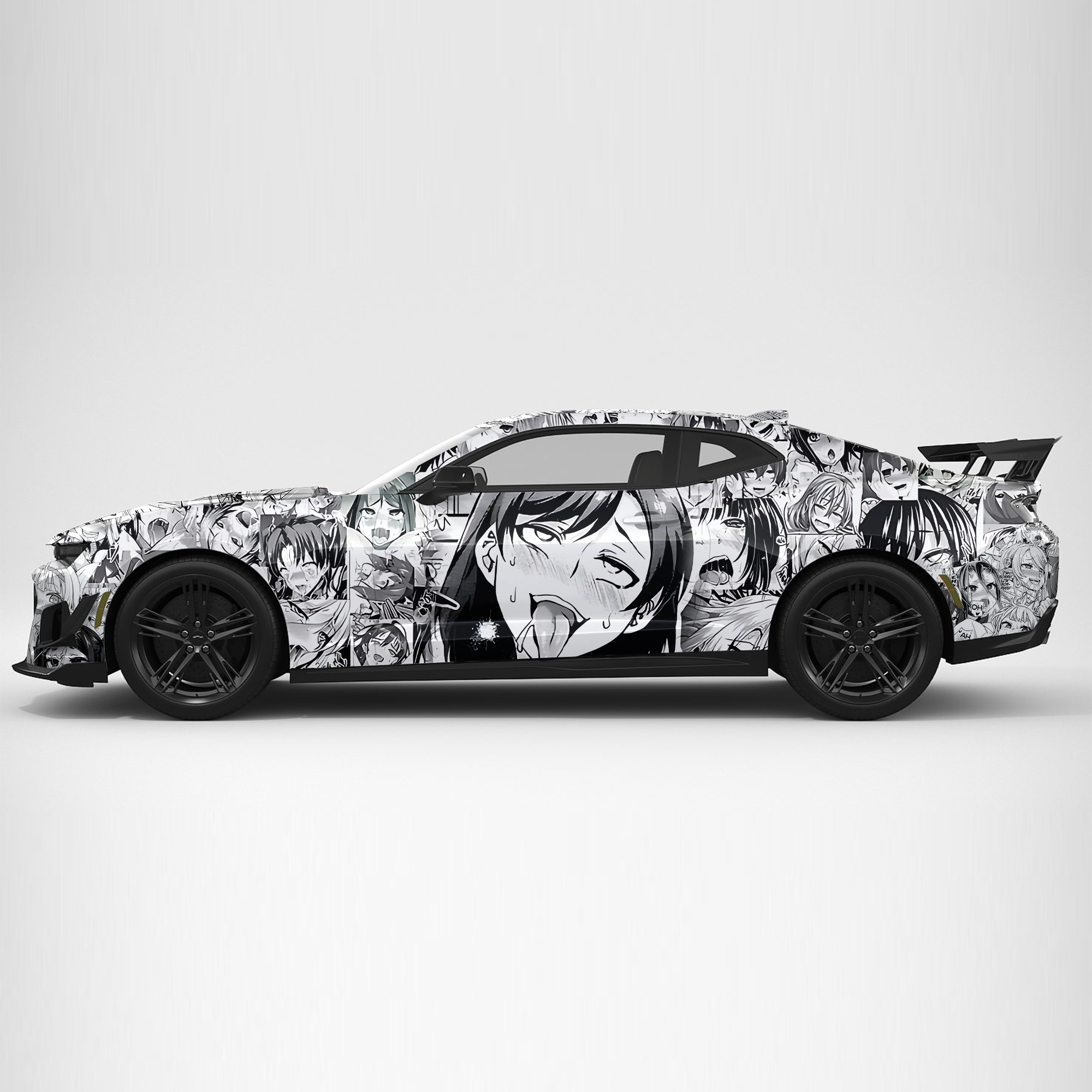 Ahegao Anime Girl Face Itasha Full Car Vinyl Wrap Decal Sticker – Favor ...