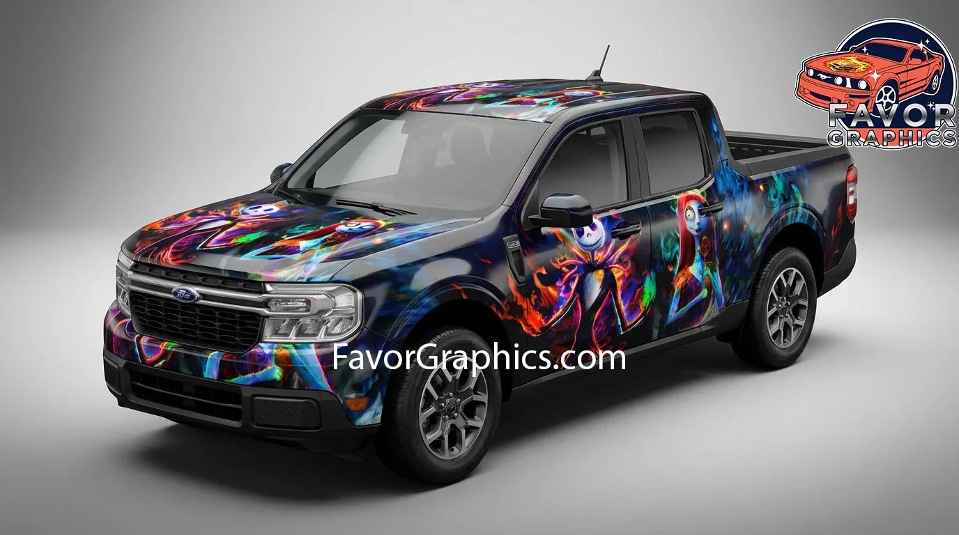 Nightmare Before Christmas Itasha Full Car Vinyl Wrap Decal Sticker ...