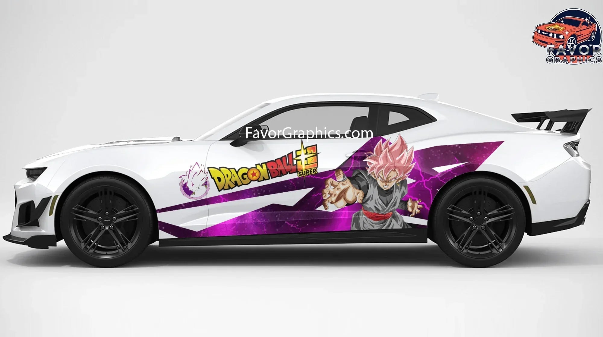 Black Goku Itasha Full Car Vinyl Wrap Decal Sticker – Favor Graphics