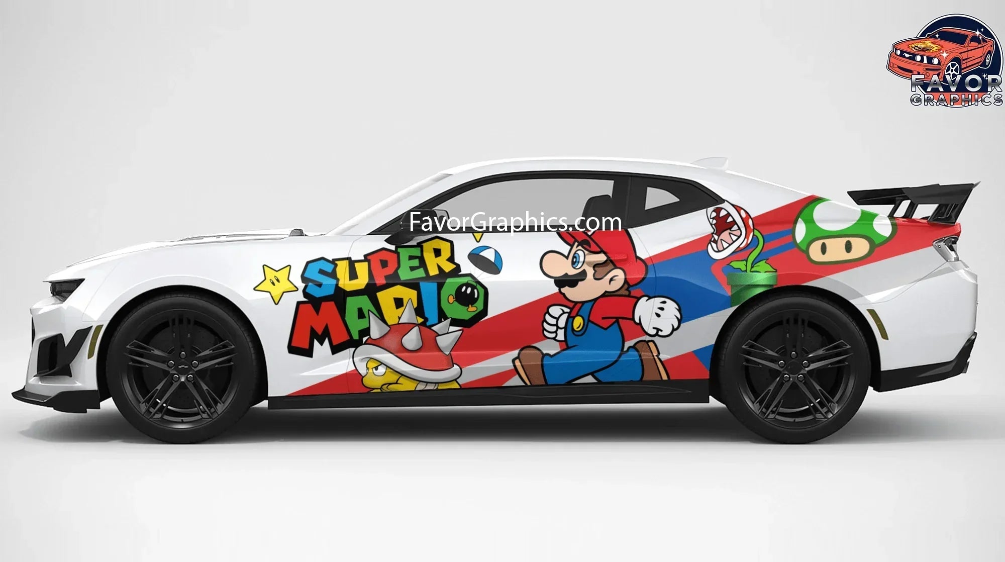 Mario Itasha Full Car Vinyl Wrap Decal Sticker – Favor Graphics