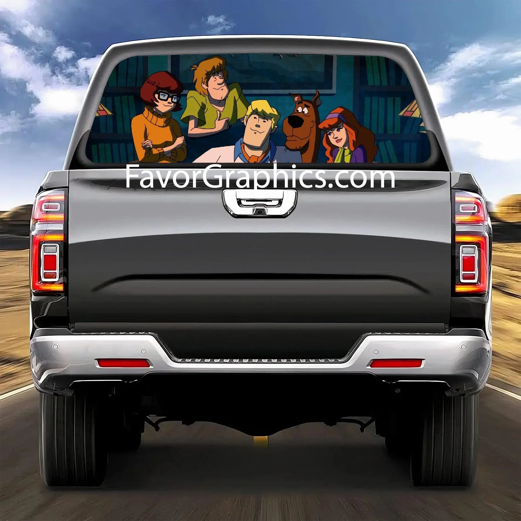 Scooby Doo Rear Window Perforated Graphic Vinyl Decal Car Truck UTV ...