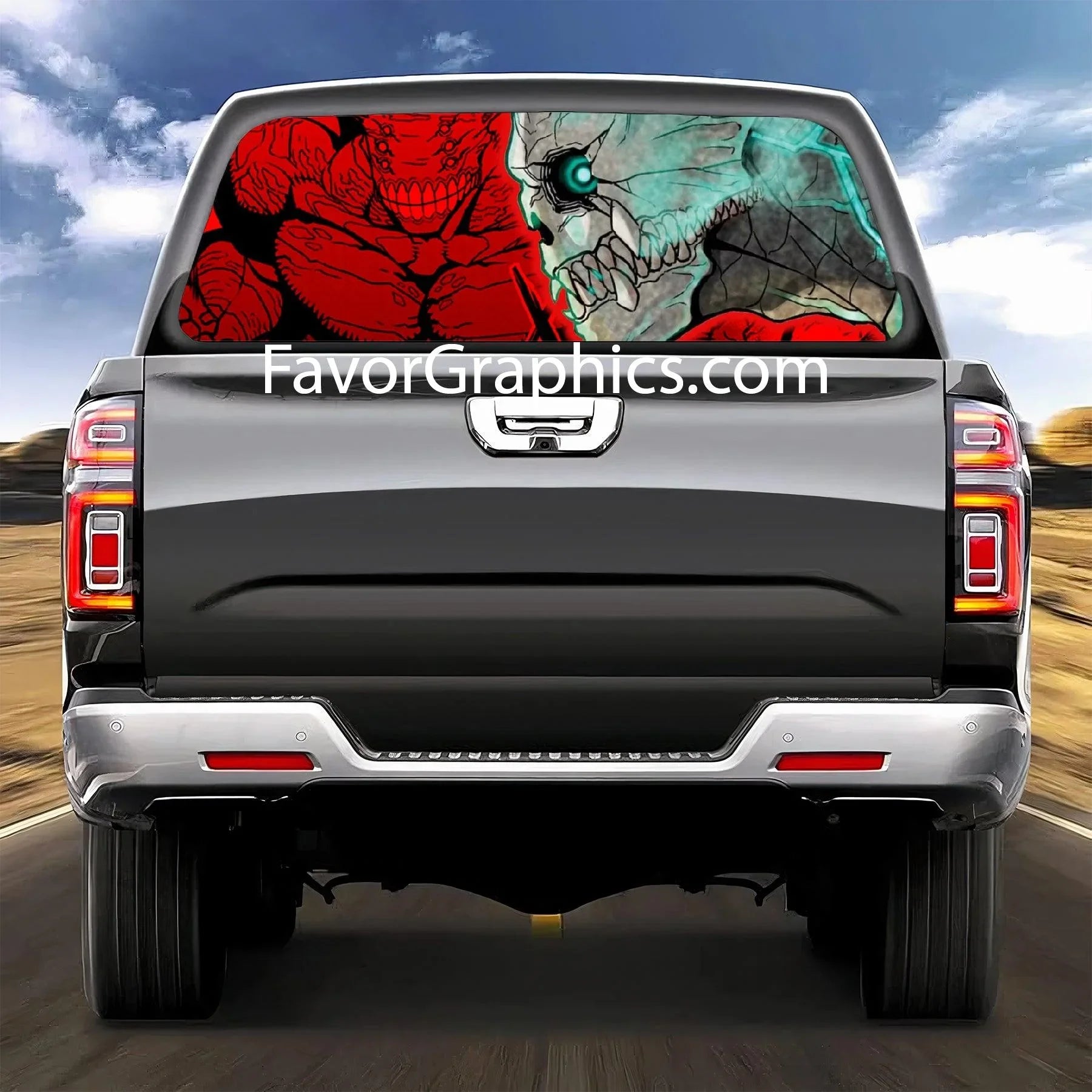 Kaiju No.8 Rear Window Perforated Graphic Vinyl Decal Car Truck UTV ...