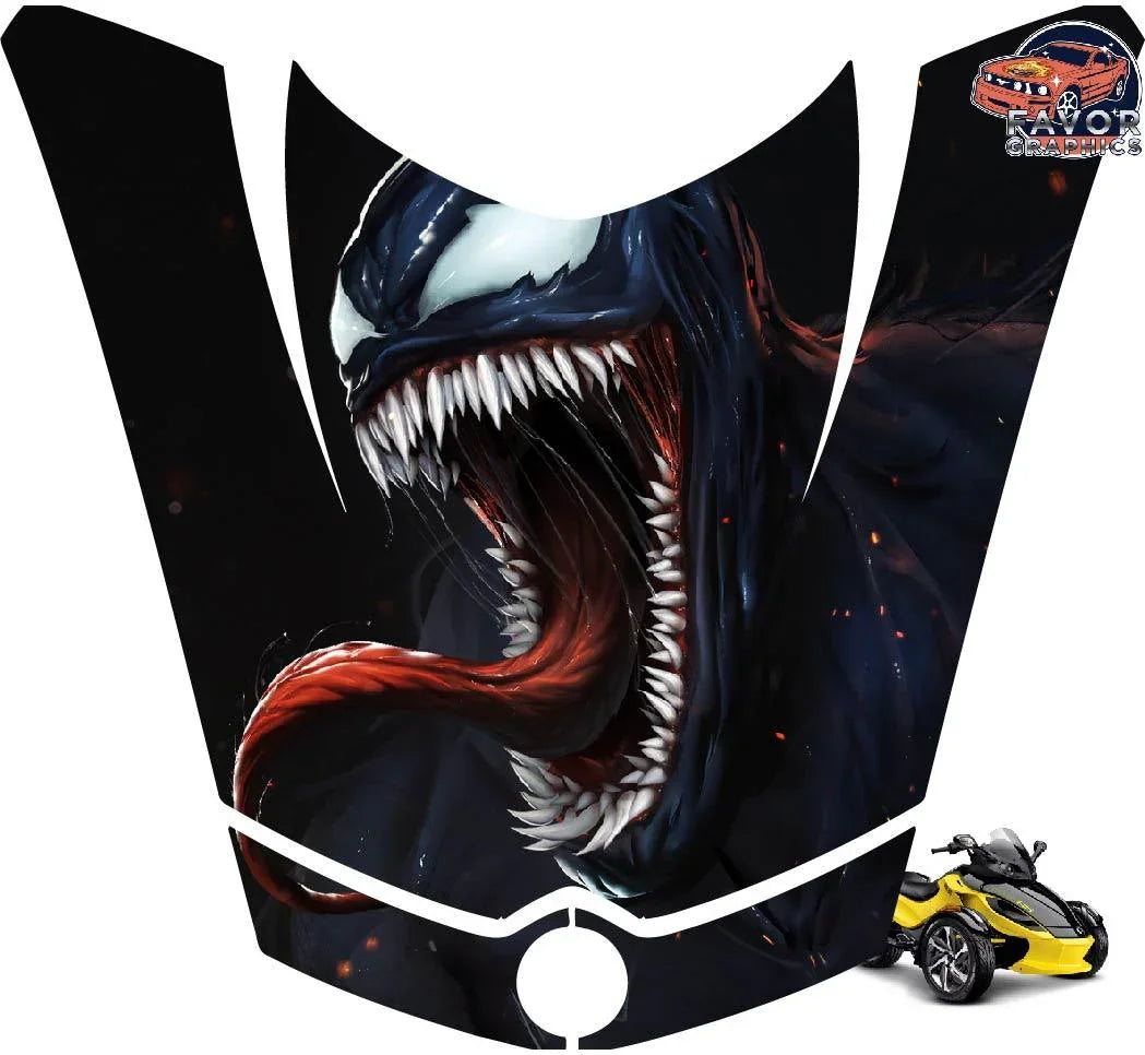 Venom Hood Vinyl Wrap Decal Sticker For Can-am Spyder RS GS – Favor ...