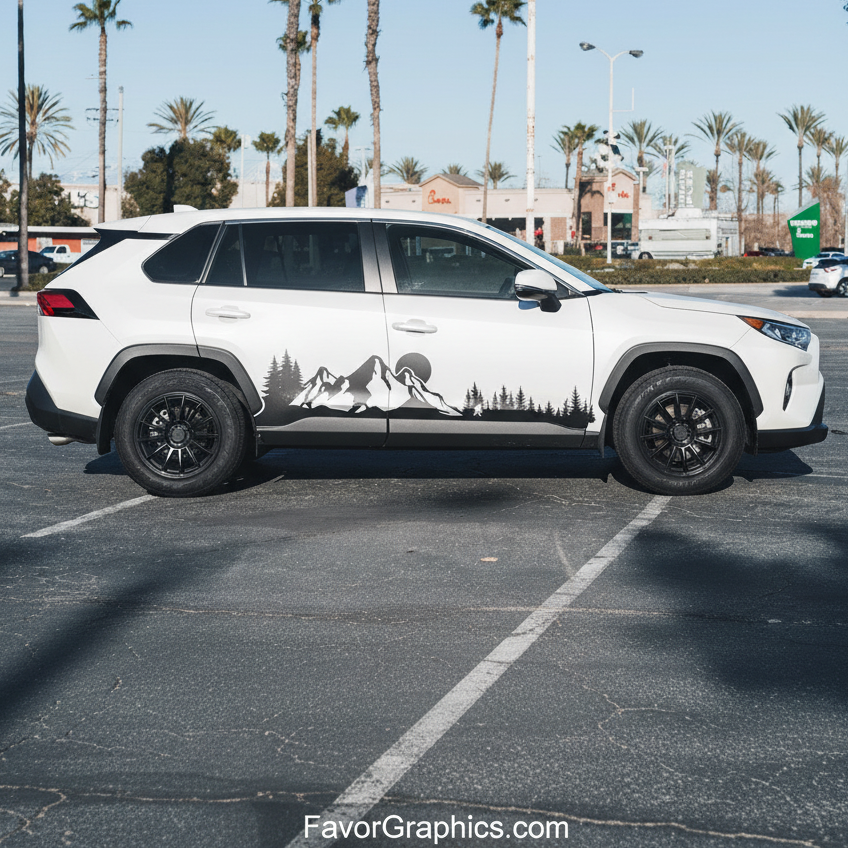 Sasquatch Mountain Full Side Itasha Car Vinyl Wrap Decal Sticker ...