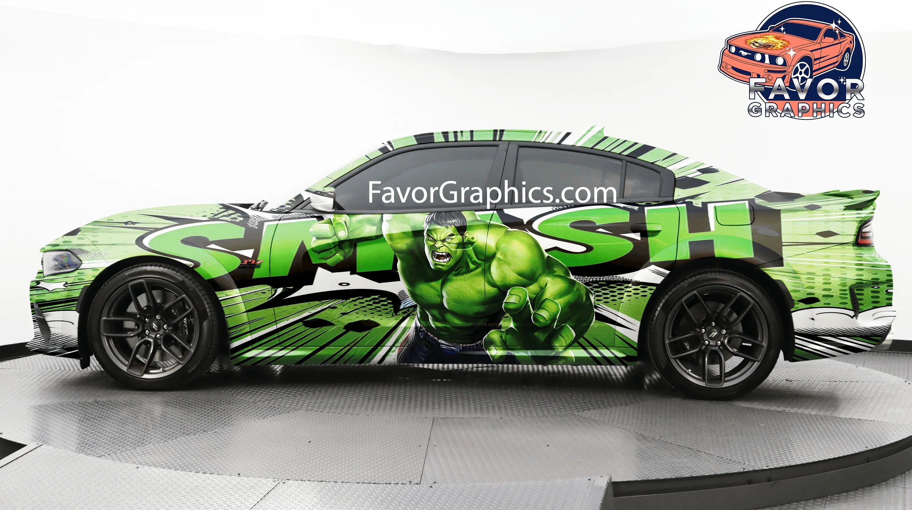 Hulk Itasha Full Car Vinyl Wrap Decal Sticker – Favor Graphics