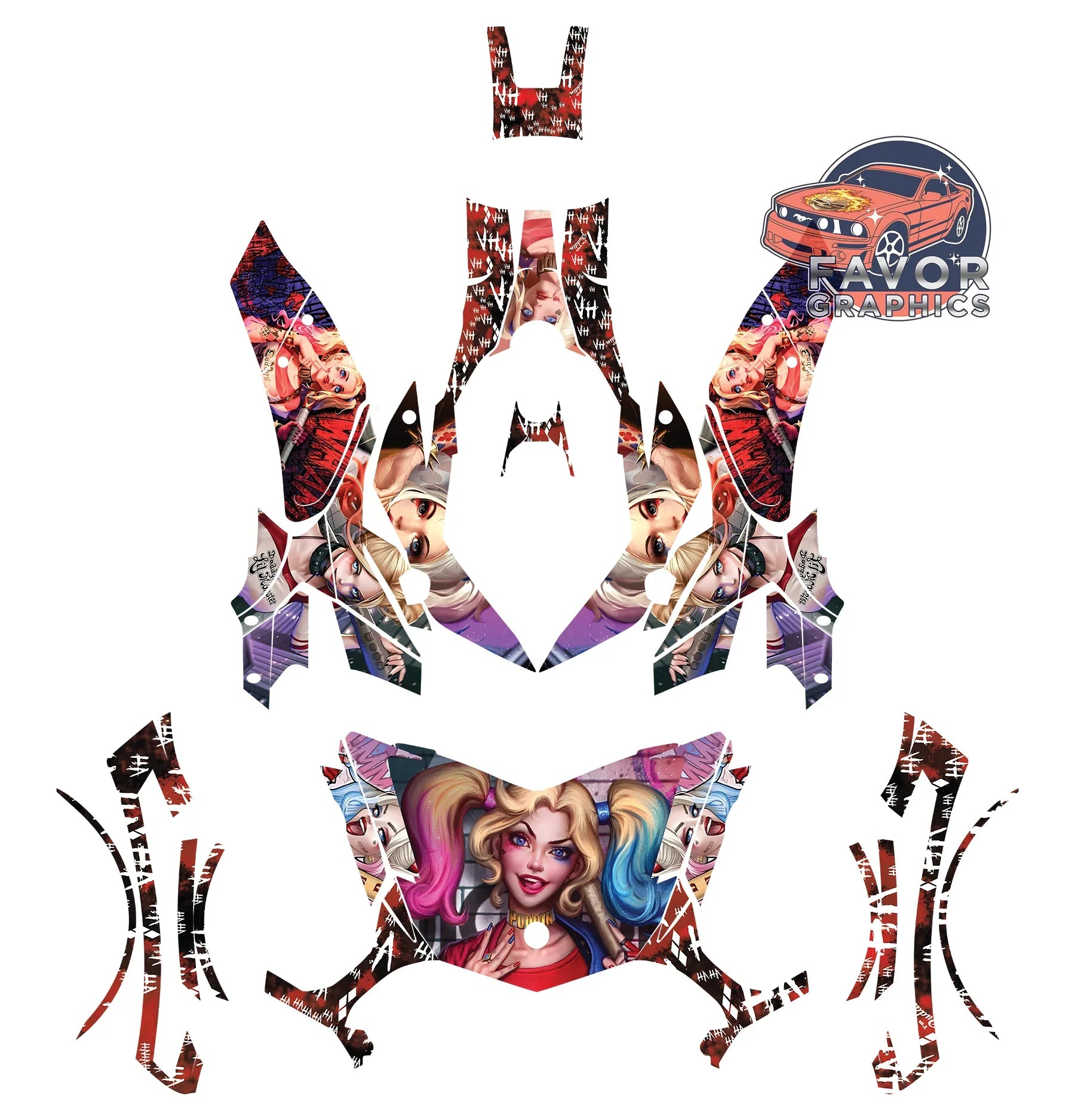 Harley Quinn Vinyl Wrap Decal Sticker for Can Am Spyder F3 – Favor Graphics