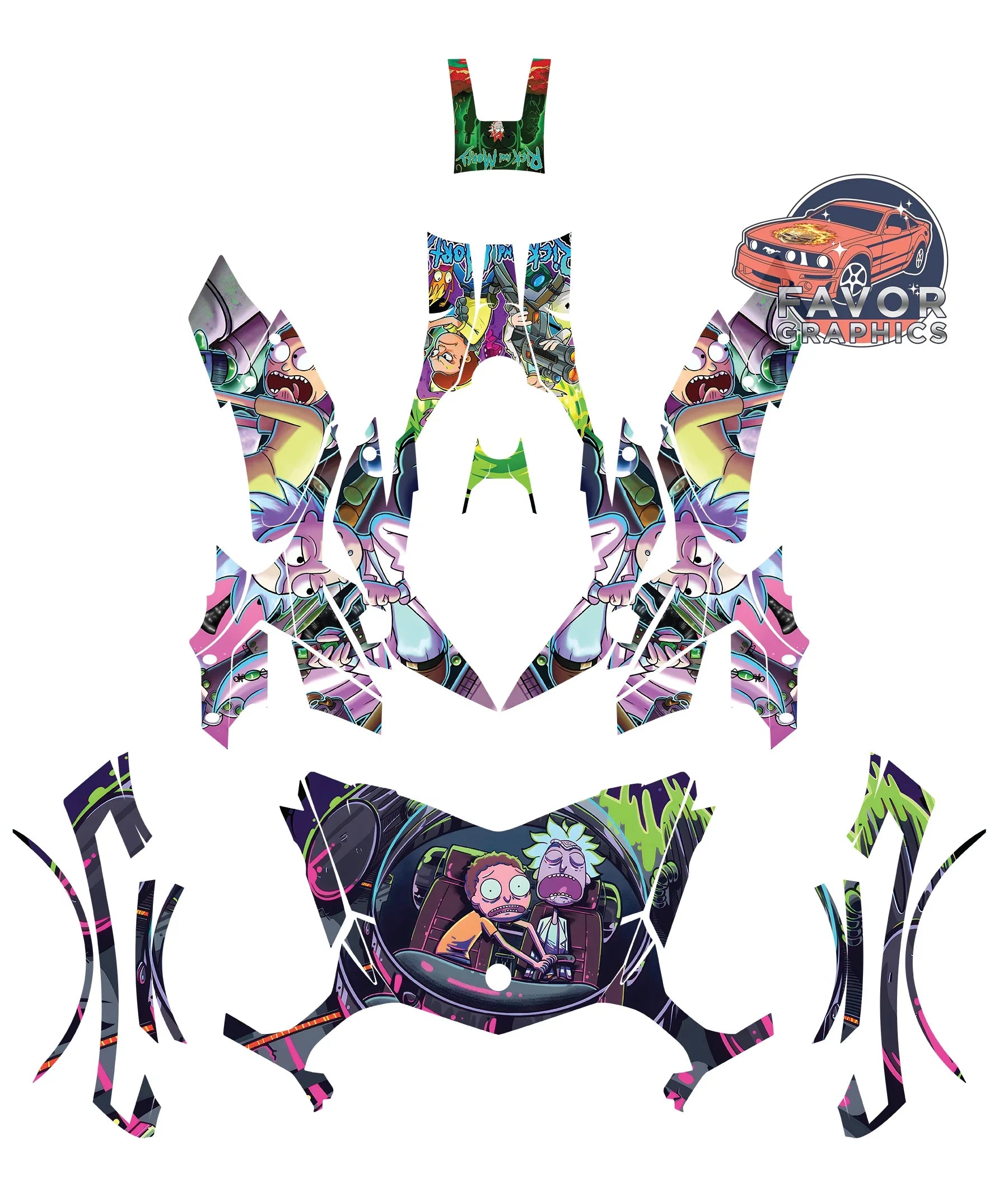 Rick and Morty Vinyl Wrap Decal Sticker for Can Am Spyder F3 – Favor ...