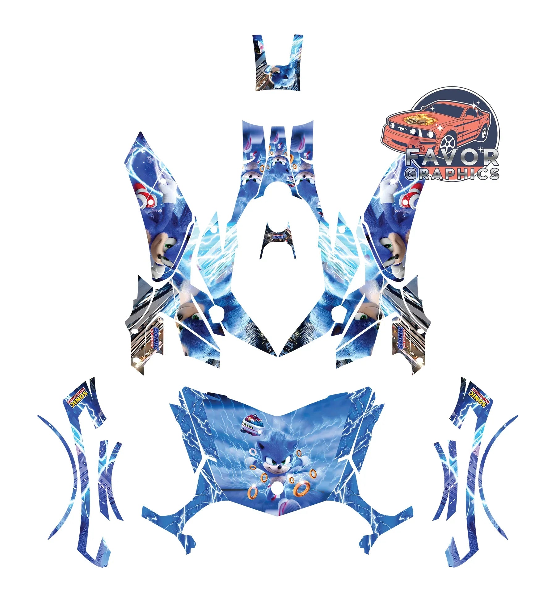 Sonic The Hedgehog Vinyl Wrap Decal Sticker for Can Am Spyder F3 ...