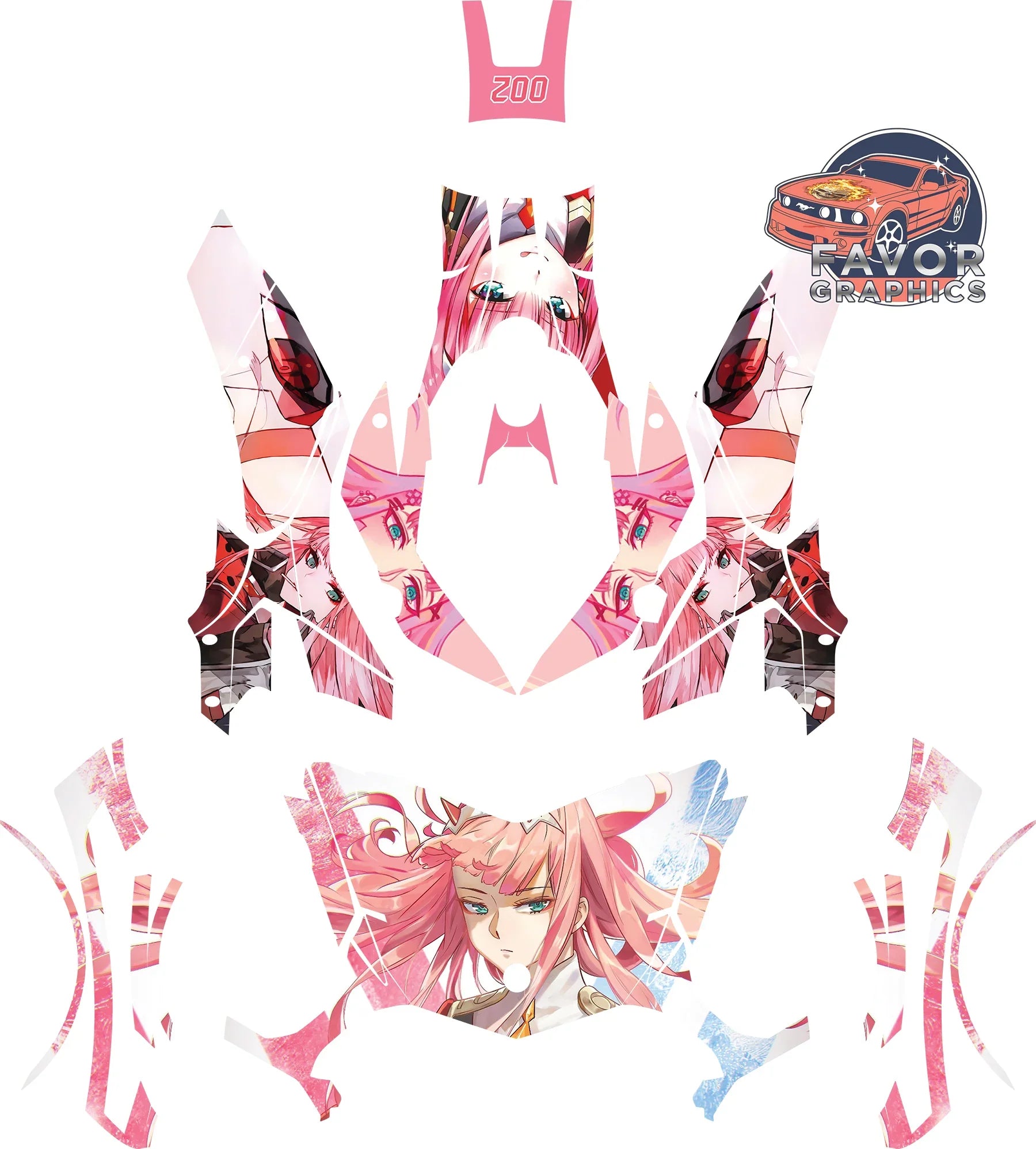 Zero Two Vinyl Wrap Decal Sticker for Can Am Spyder F3 – Favor Graphics