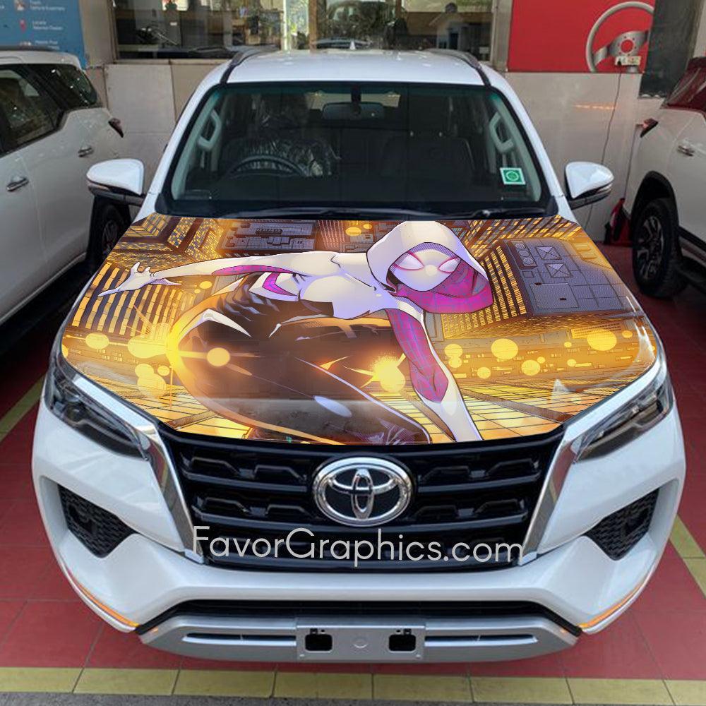 Spider Gwen Itasha Car Vinyl Hood Wrap Decal Sticker – Favor Graphics