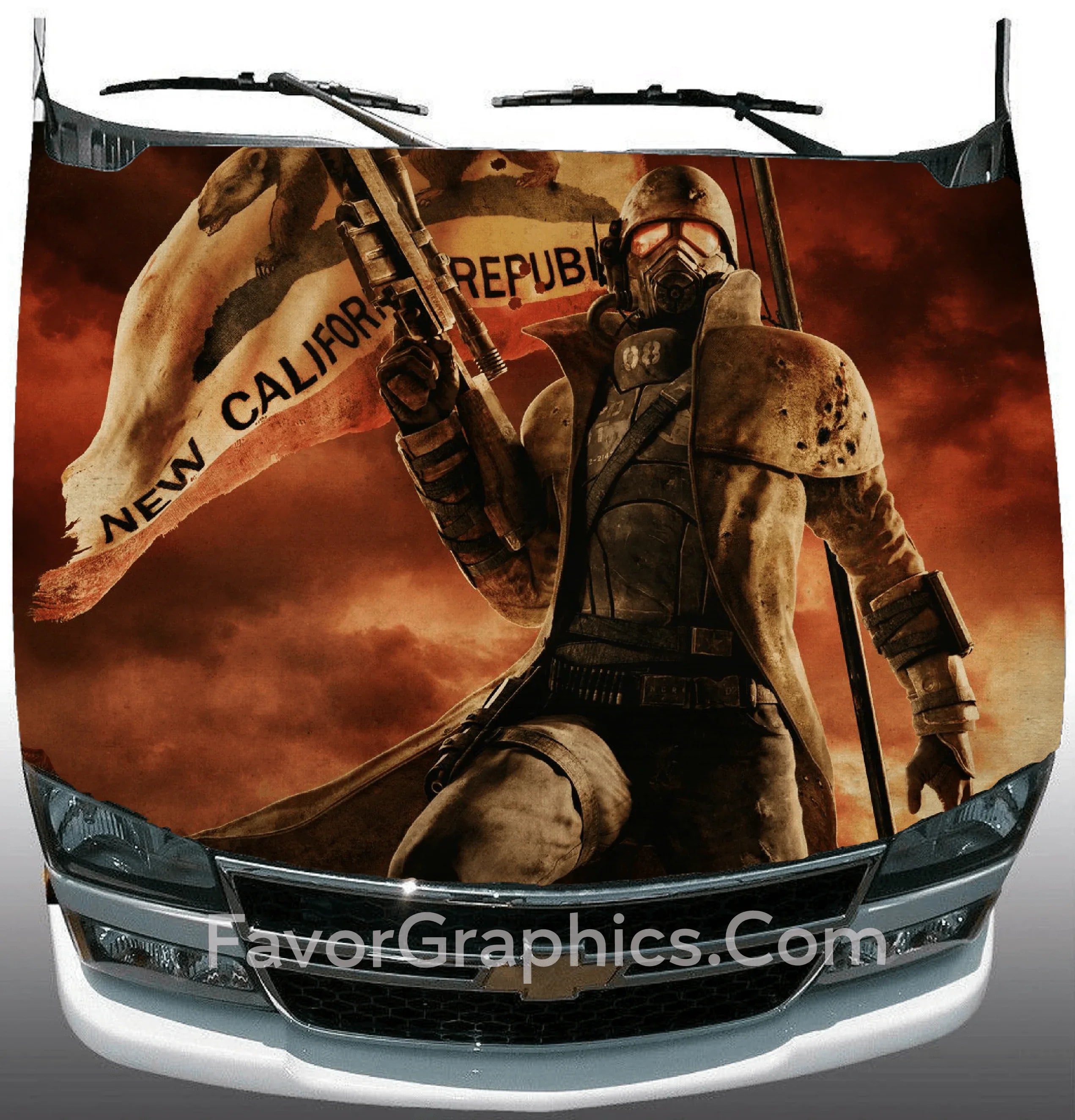 Fallout Itahsa Car Decal Sticker Vinyl Hood Wrap Sticker – Favor Graphics