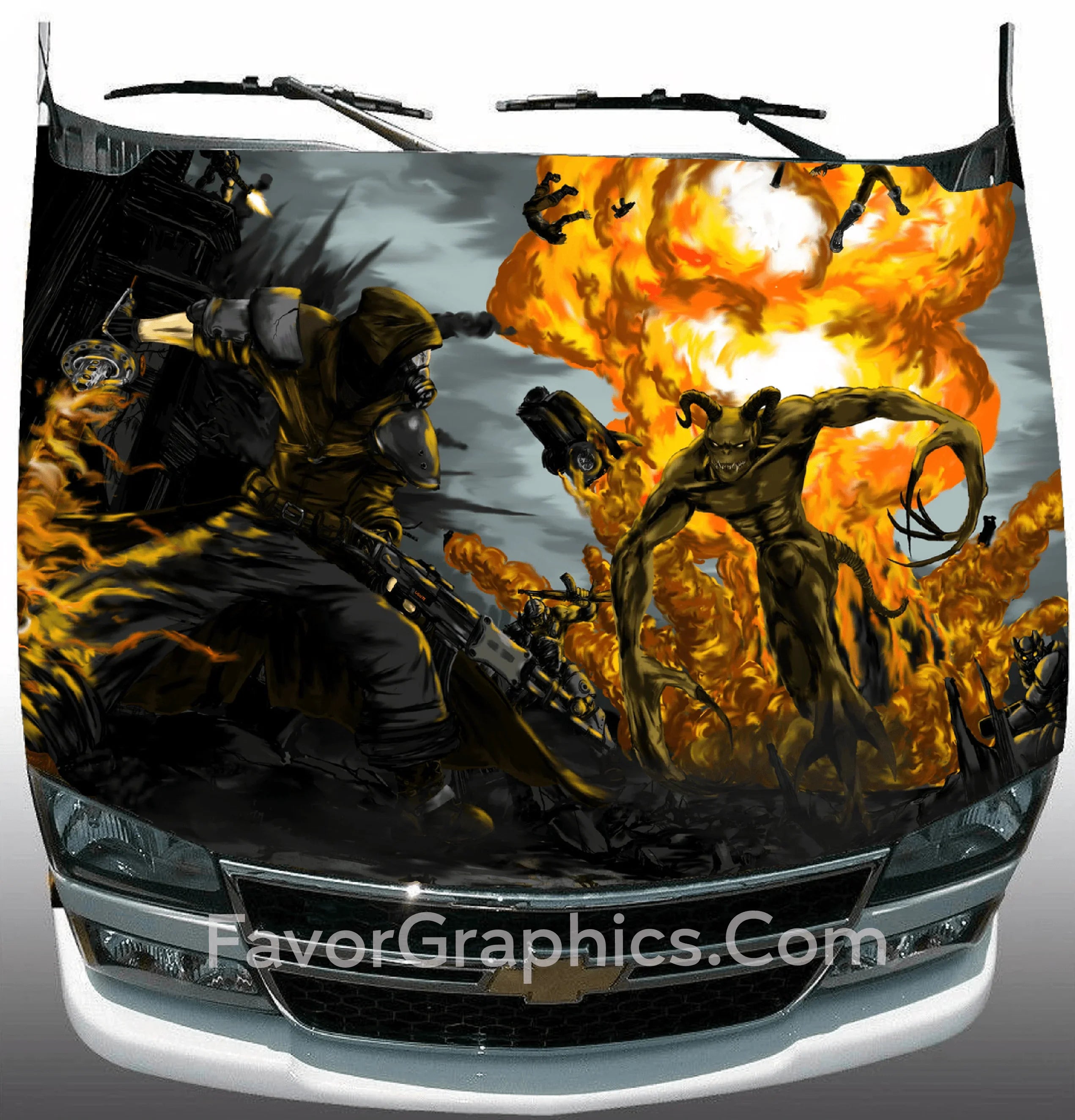 Fallout Itahsa Car Decal Sticker Vinyl Hood Wrap Sticker – Favor Graphics