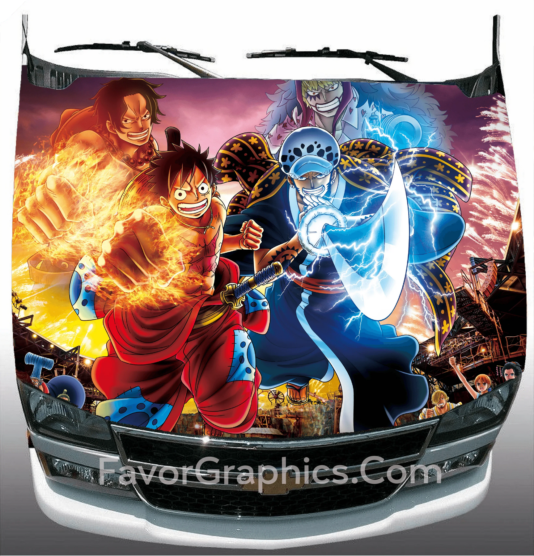 One Piece Car Decal Sticker Vinyl Hood Wrap – Favor Graphics