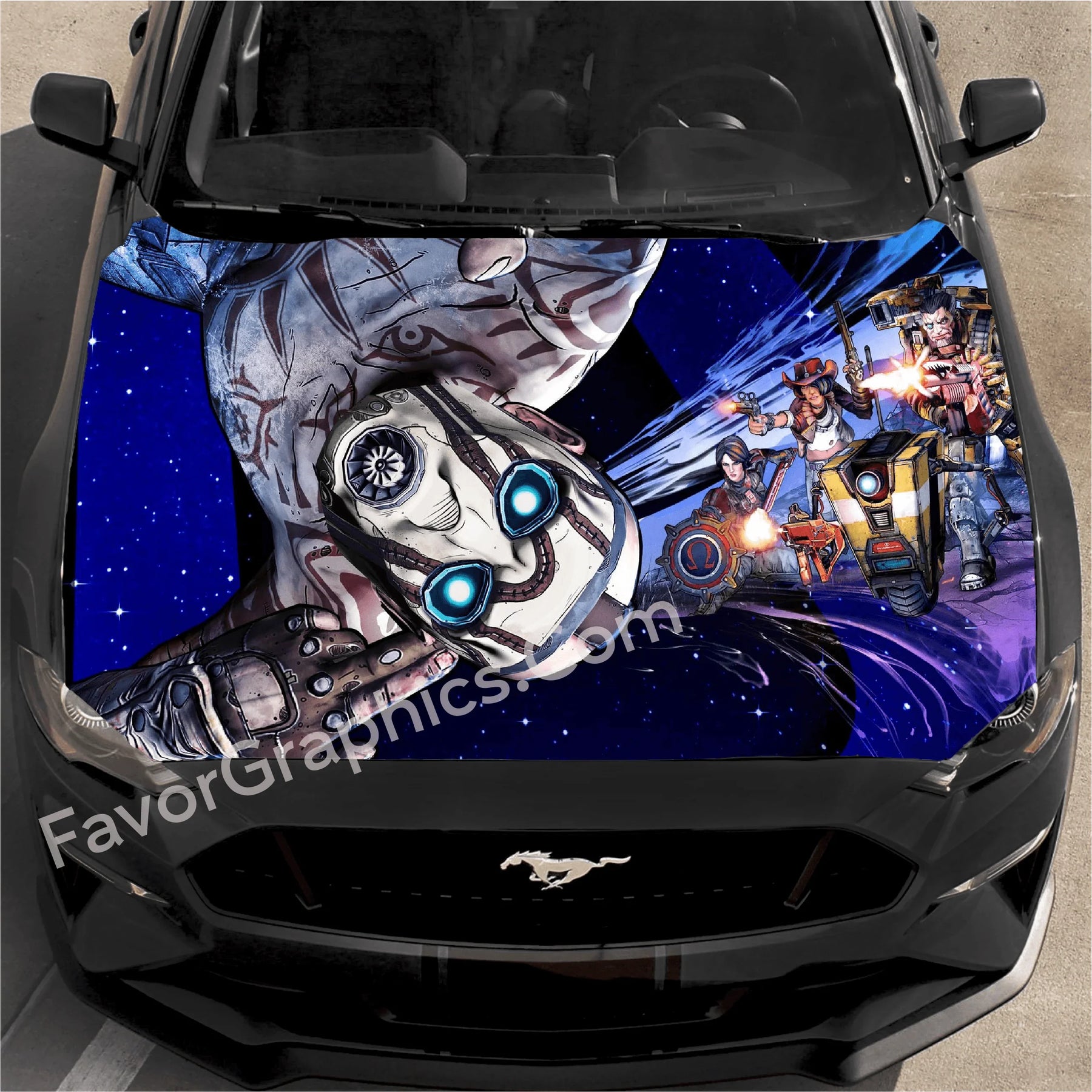 Borderlands Car Vinyl Hood Wrap – Favor Graphics