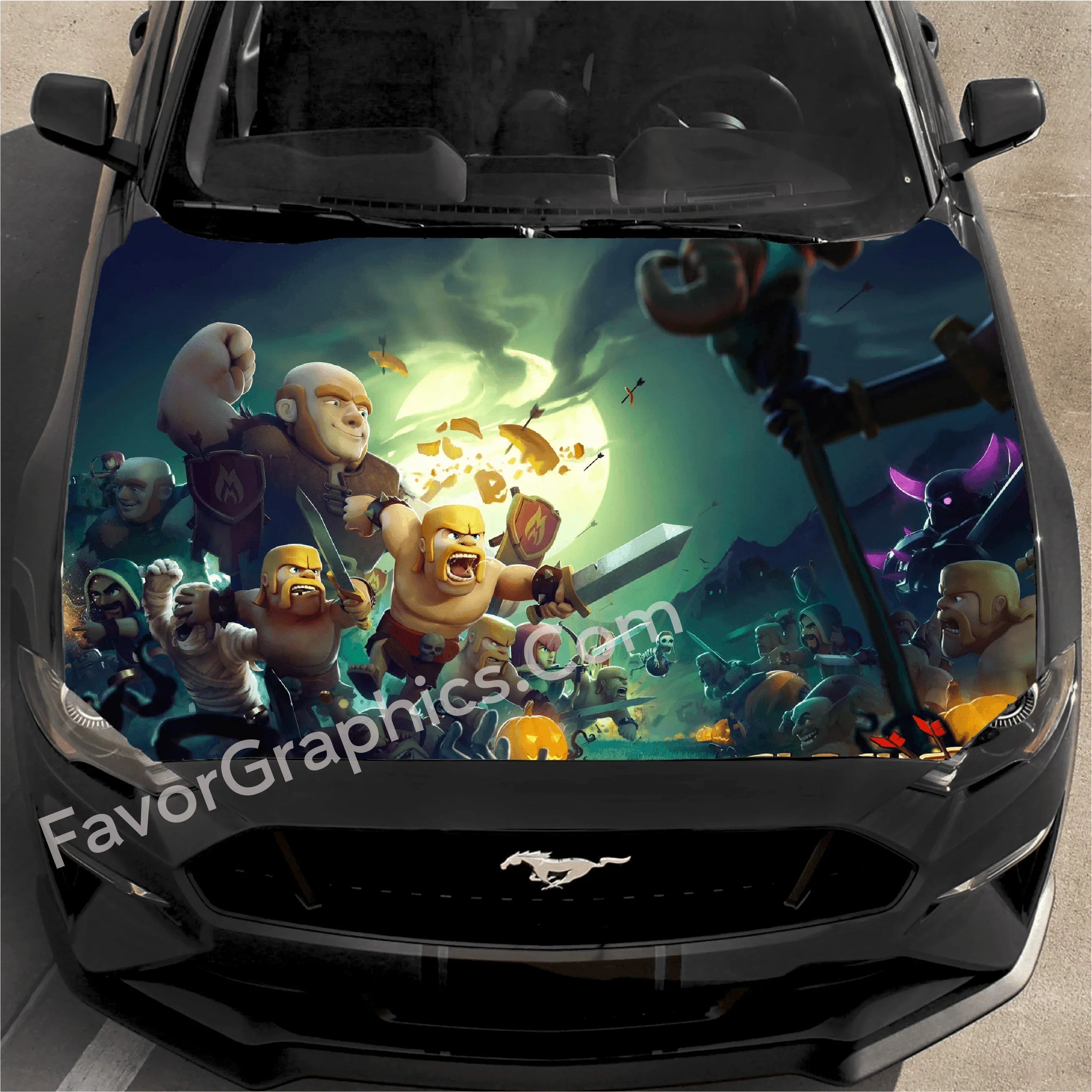 Clash Of Clans Car Decal Sticker Vinyl Hood Wrap – Favor Graphics