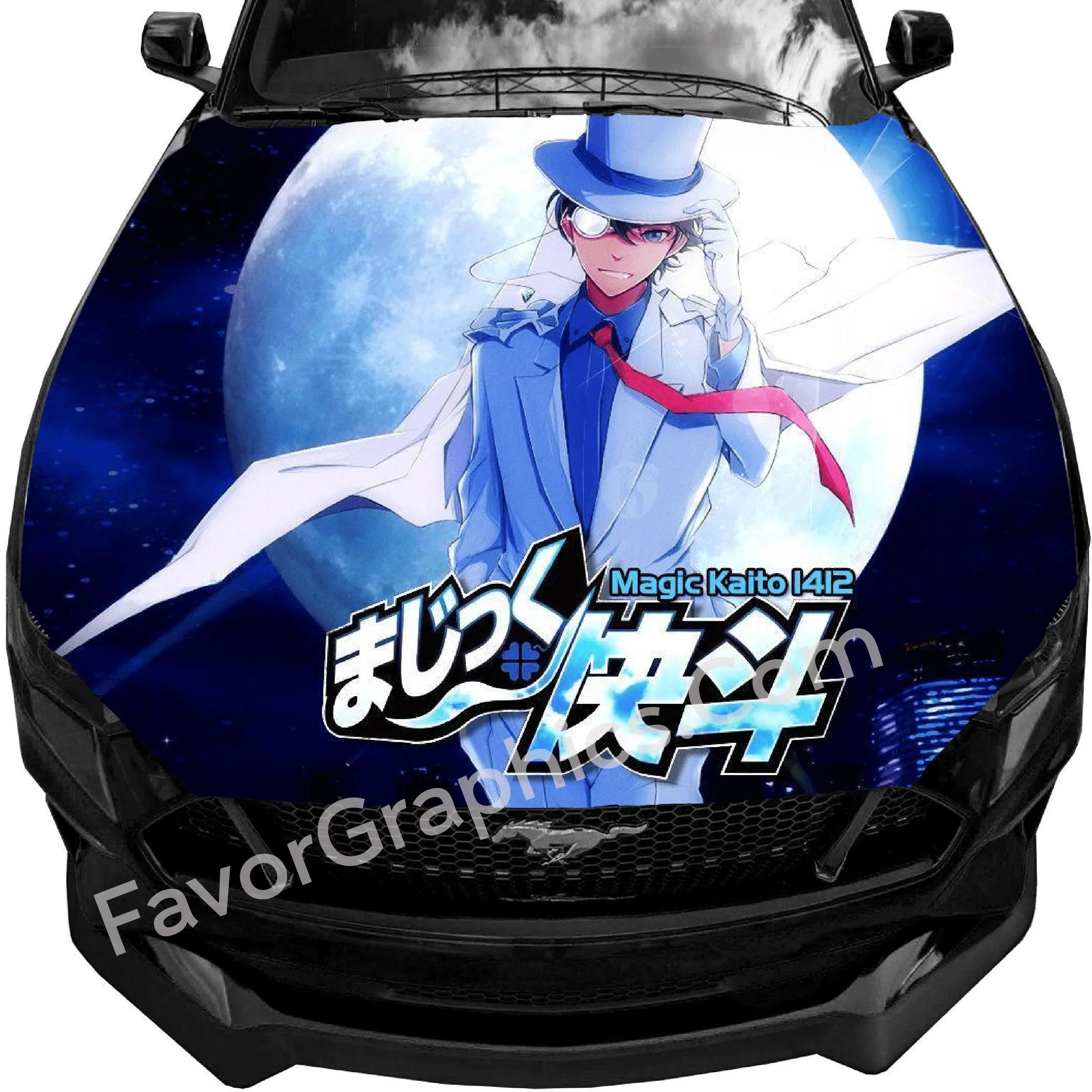 Kaito Kid Detective Conan Car Decal Sticker Vinyl Hood Wrap – Favor ...