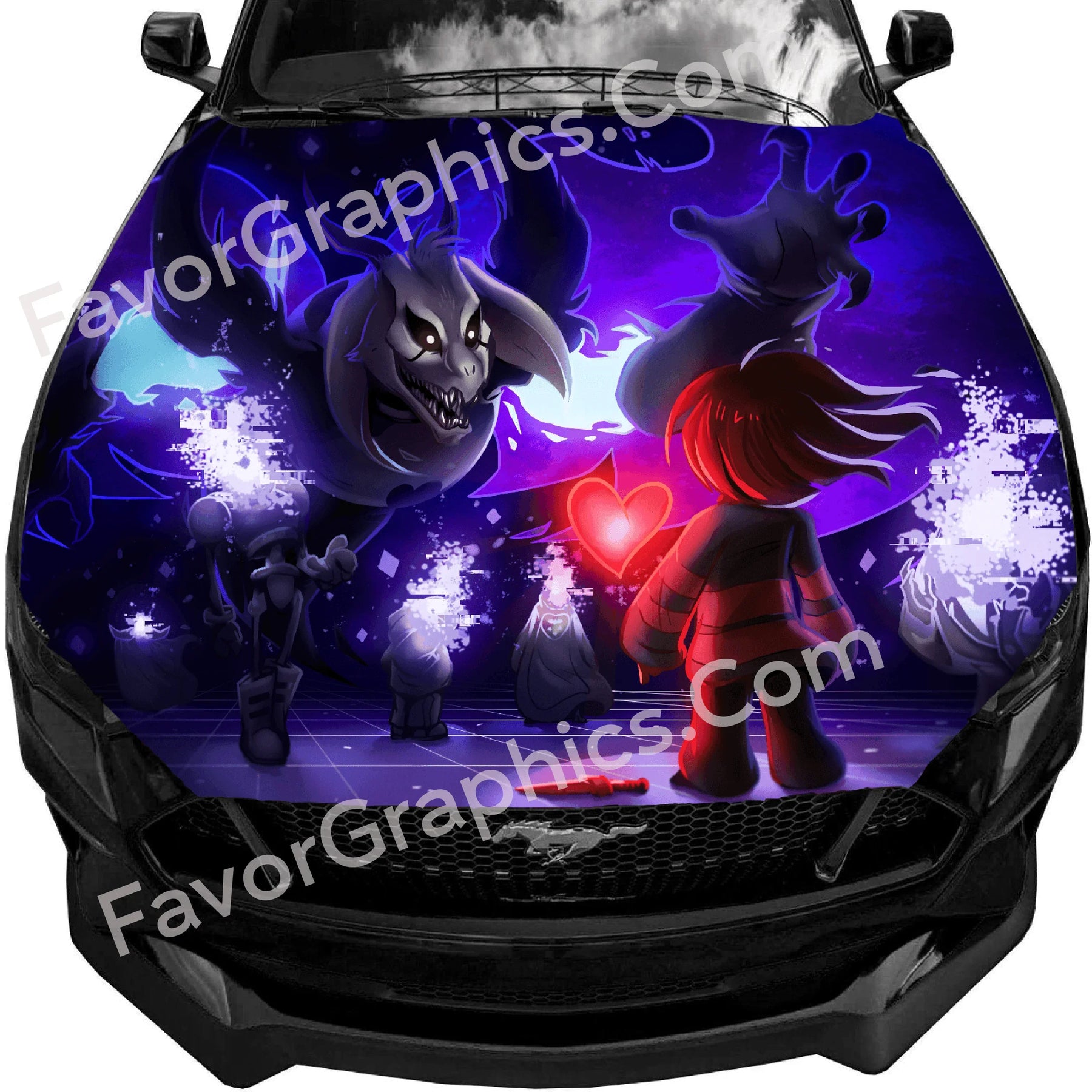 Undertale Car Decal Sticker Vinyl Hood Wrap – Favor Graphics