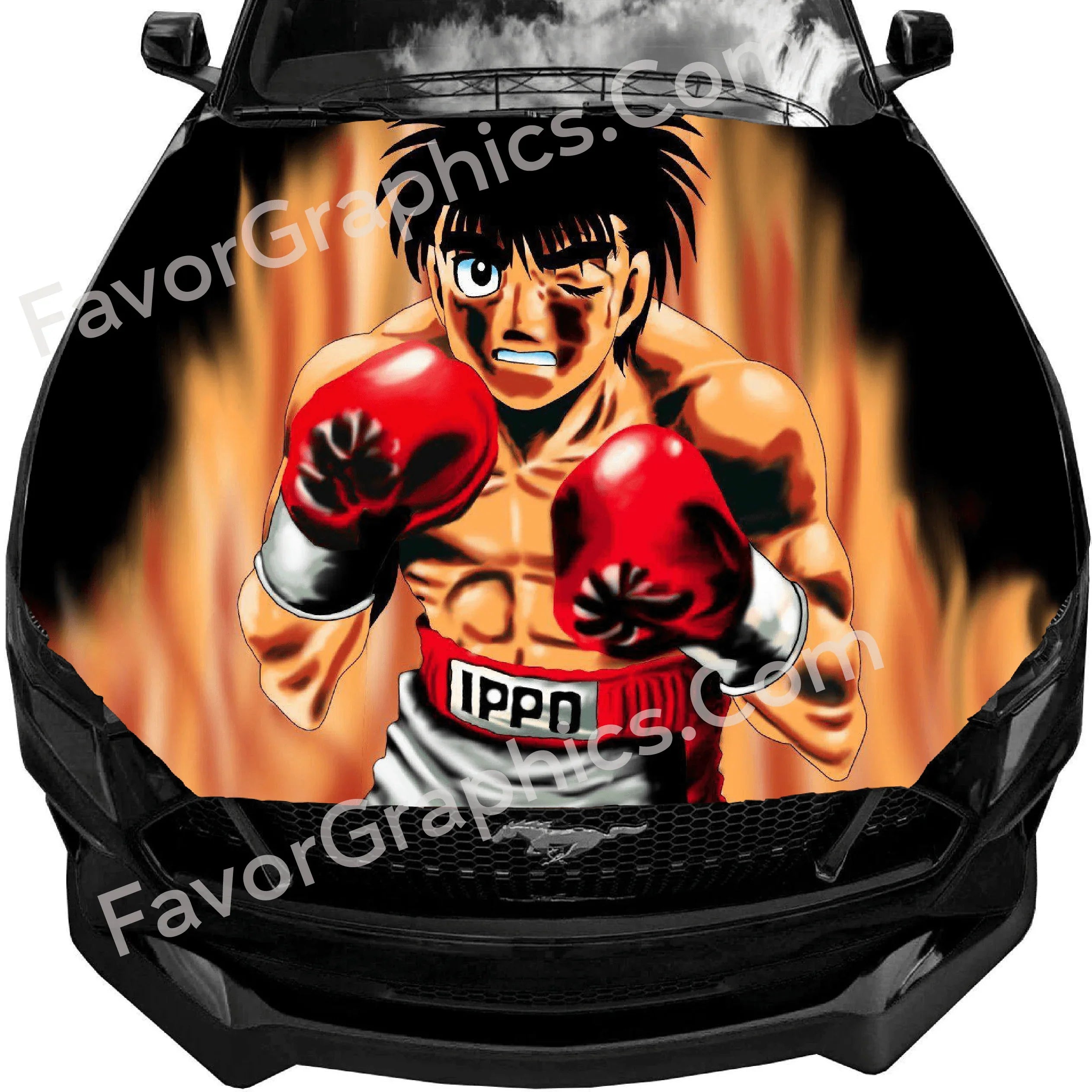 Hajime No Ippo Car Decal Sticker Vinyl Hood Wrap – Favor Graphics