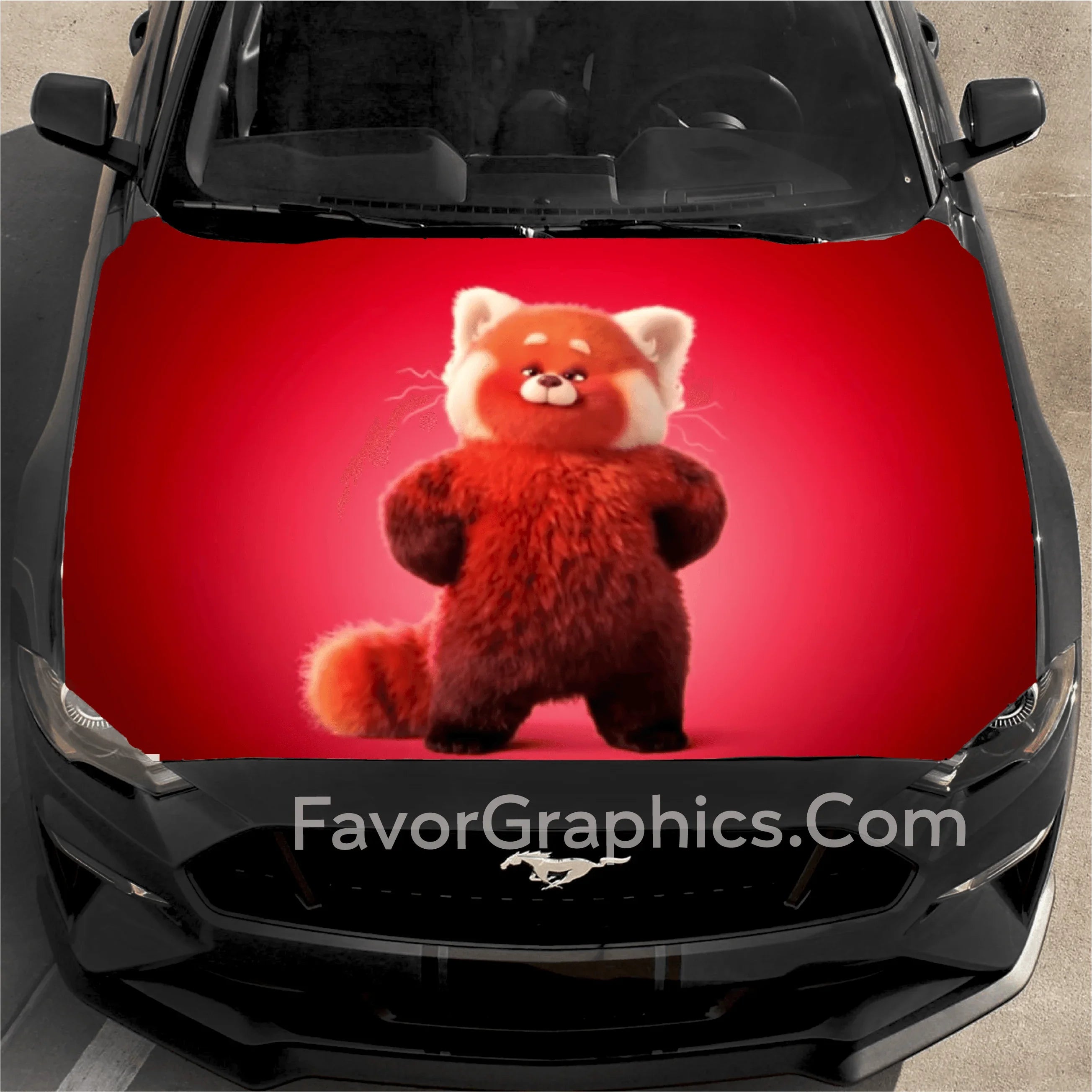 Pixar's Turning Red Car Decal Sticker Vinyl Hood Wrap – Favor Graphics