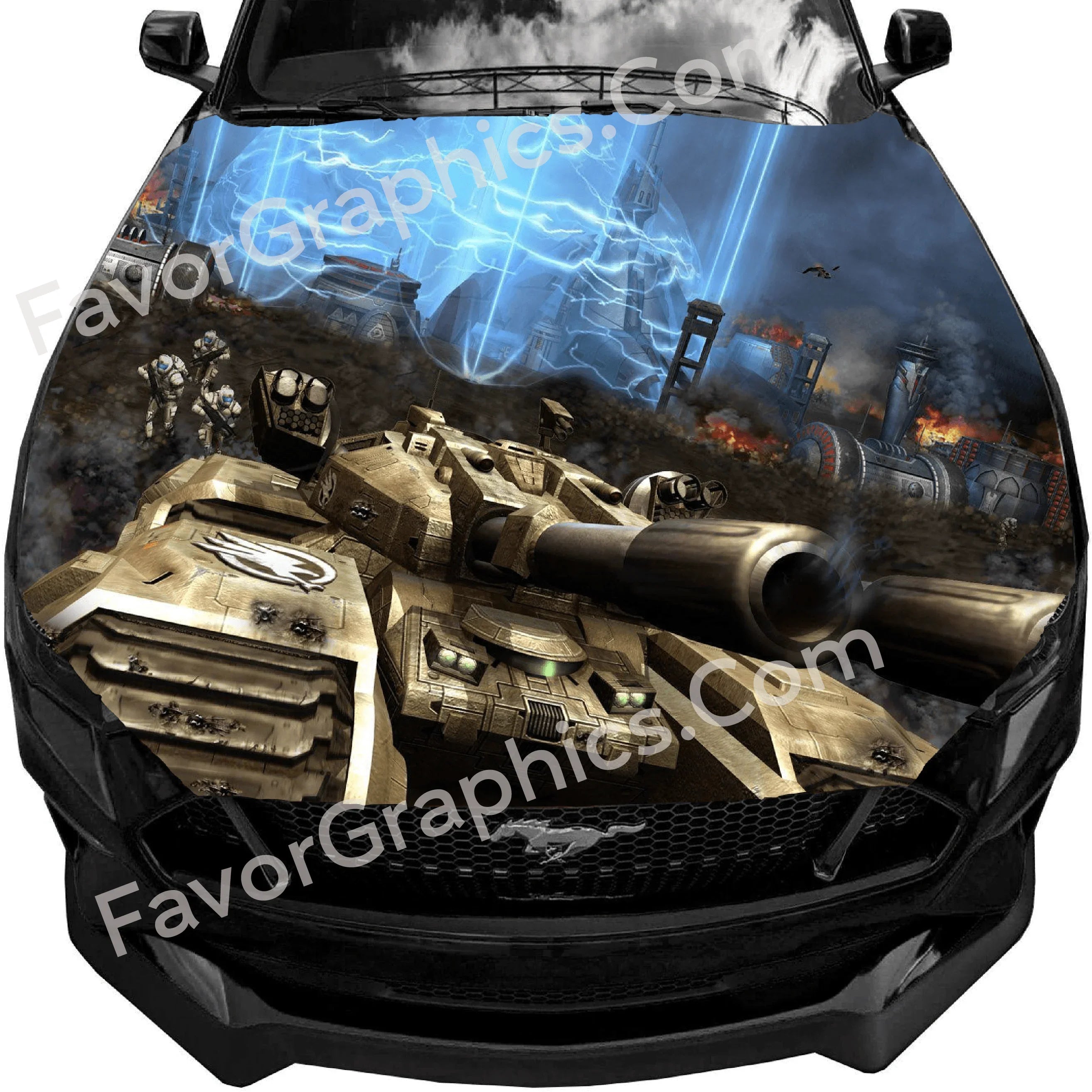 Command And Conquer Car Decal Sticker Vinyl Hood Wrap – Favor Graphics