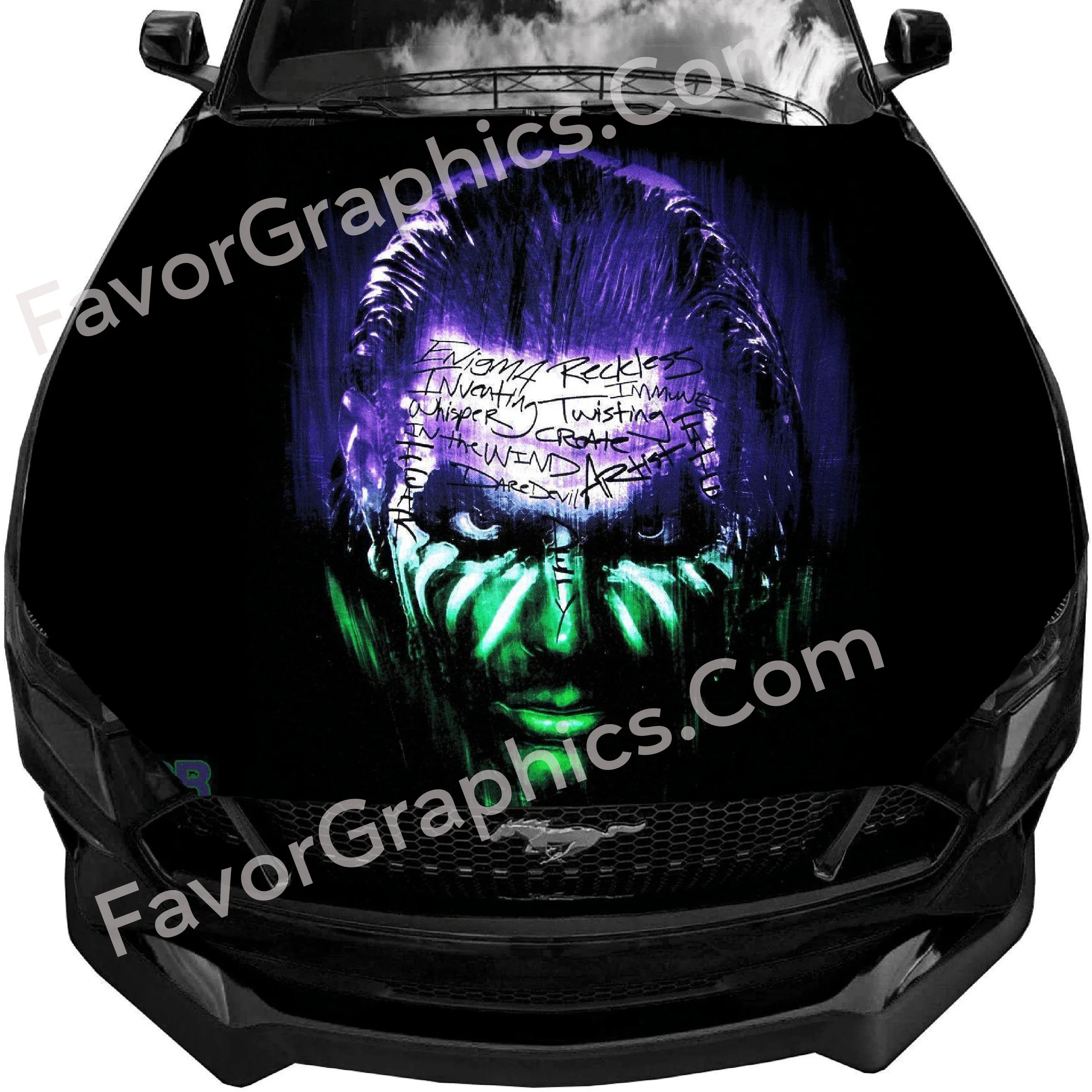 Jeff Hardy Car Decal Sticker Vinyl Hood Wrap – Favor Graphics
