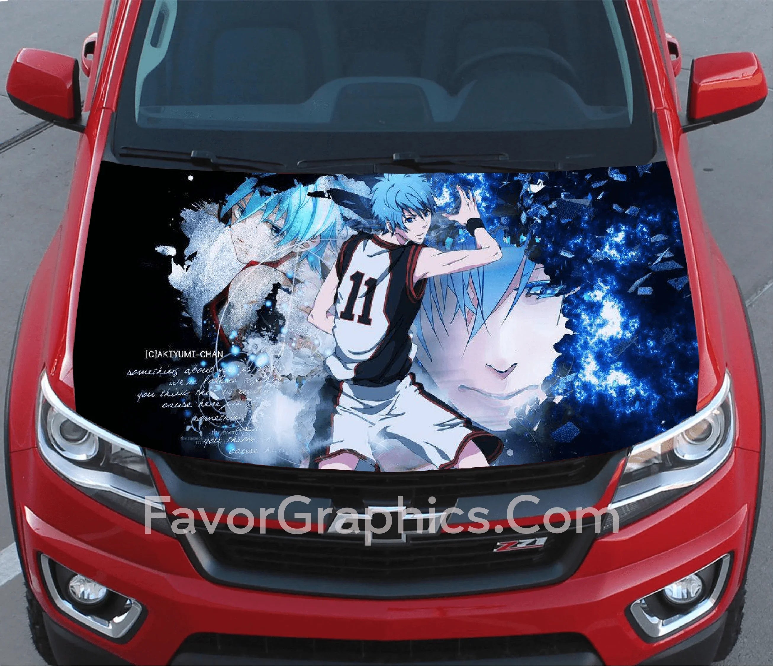 Kuroko Tetsuya Kuroko no Basuke Car Decal Sticker Vinyl Hood Wrap ...