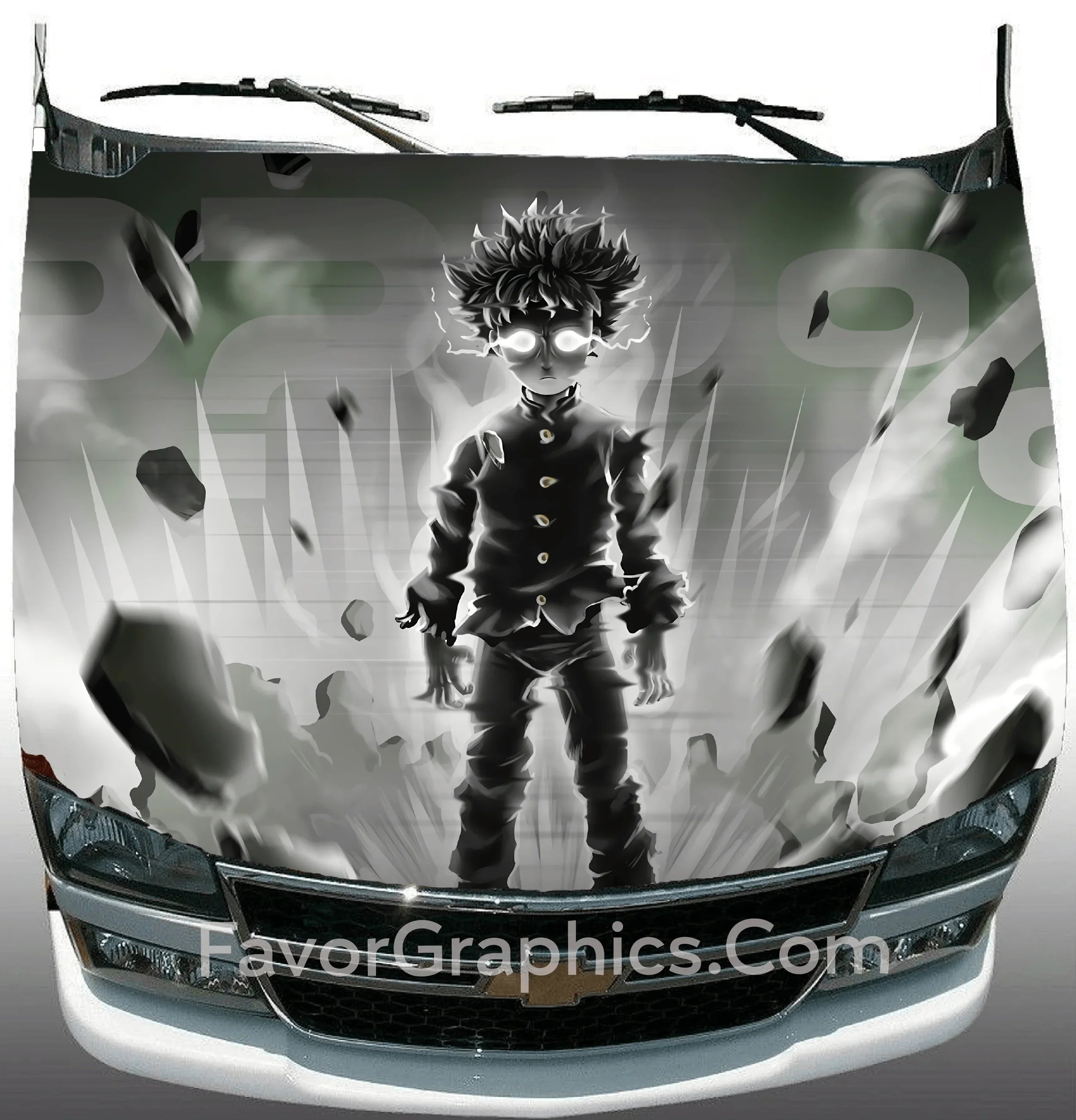 Mob Psycho 100 Shigeo Kageyama Car Decal Sticker Vinyl Hood Wrap ...