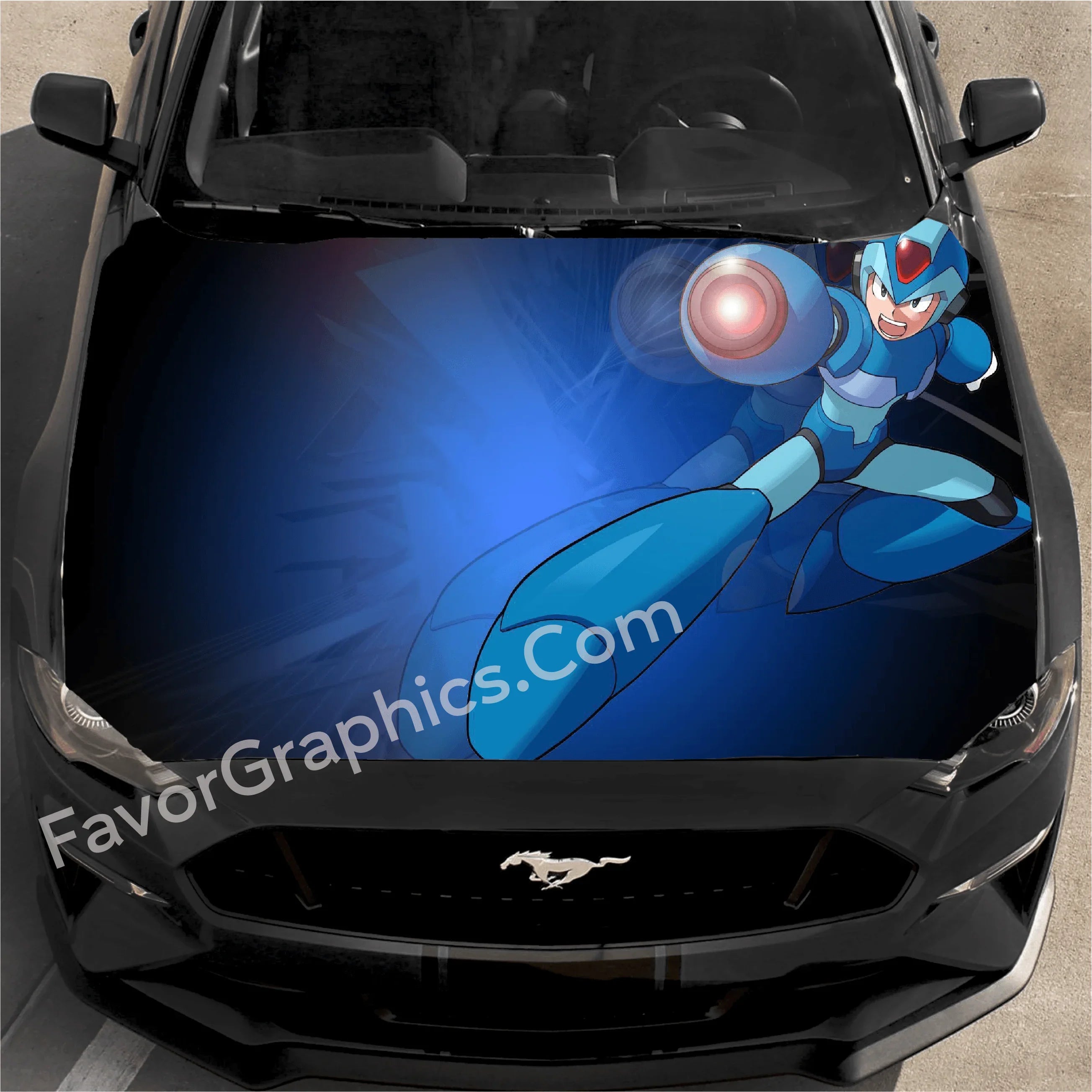 Mega Man Car Decal Sticker Vinyl Hood Wrap – Favor Graphics
