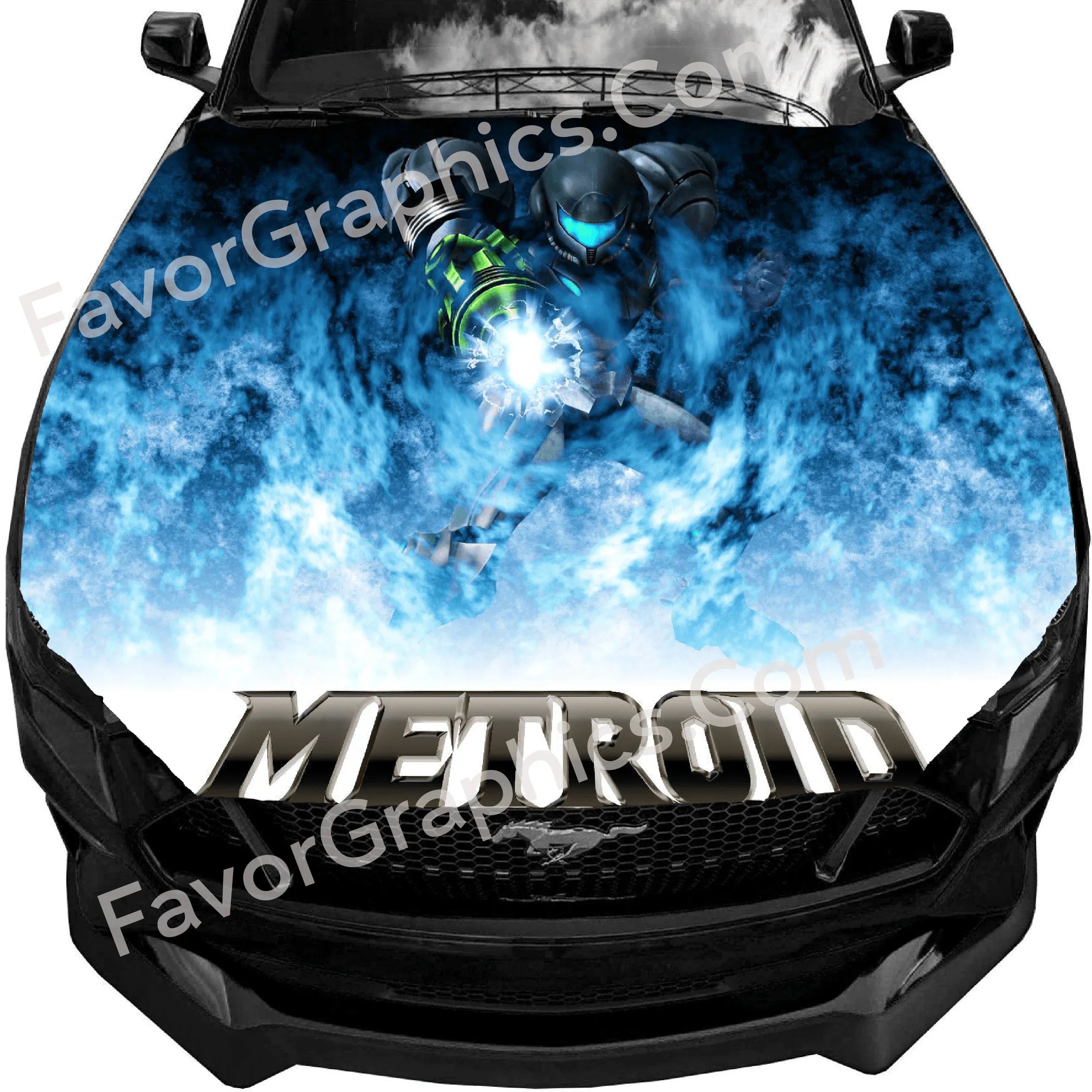 Metroid Prime Car Decal Sticker Vinyl Hood Wrap – Favor Graphics