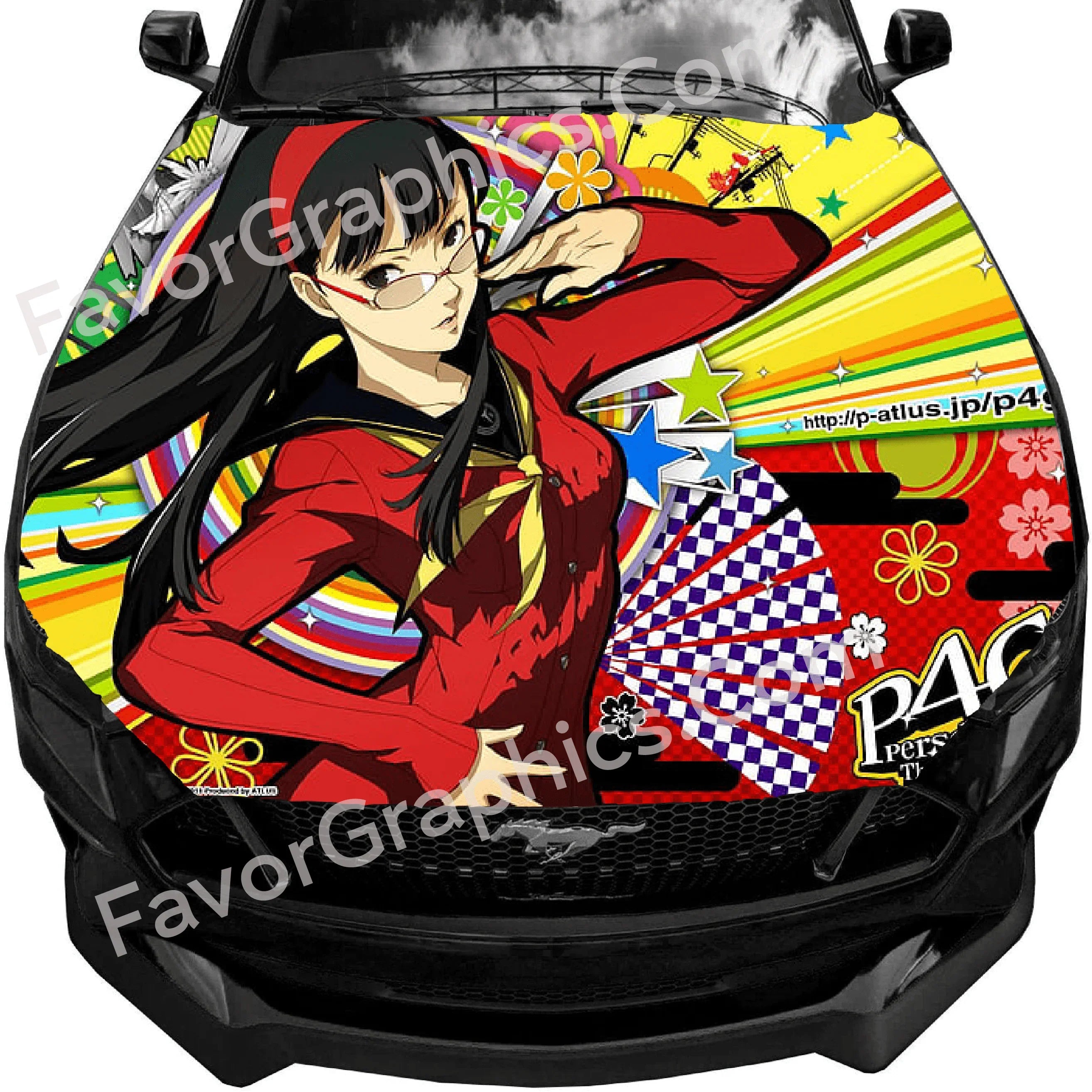 Persona 4 Golden Yukiko Amagi Car Decal Sticker Vinyl Hood Wrap – Favor ...