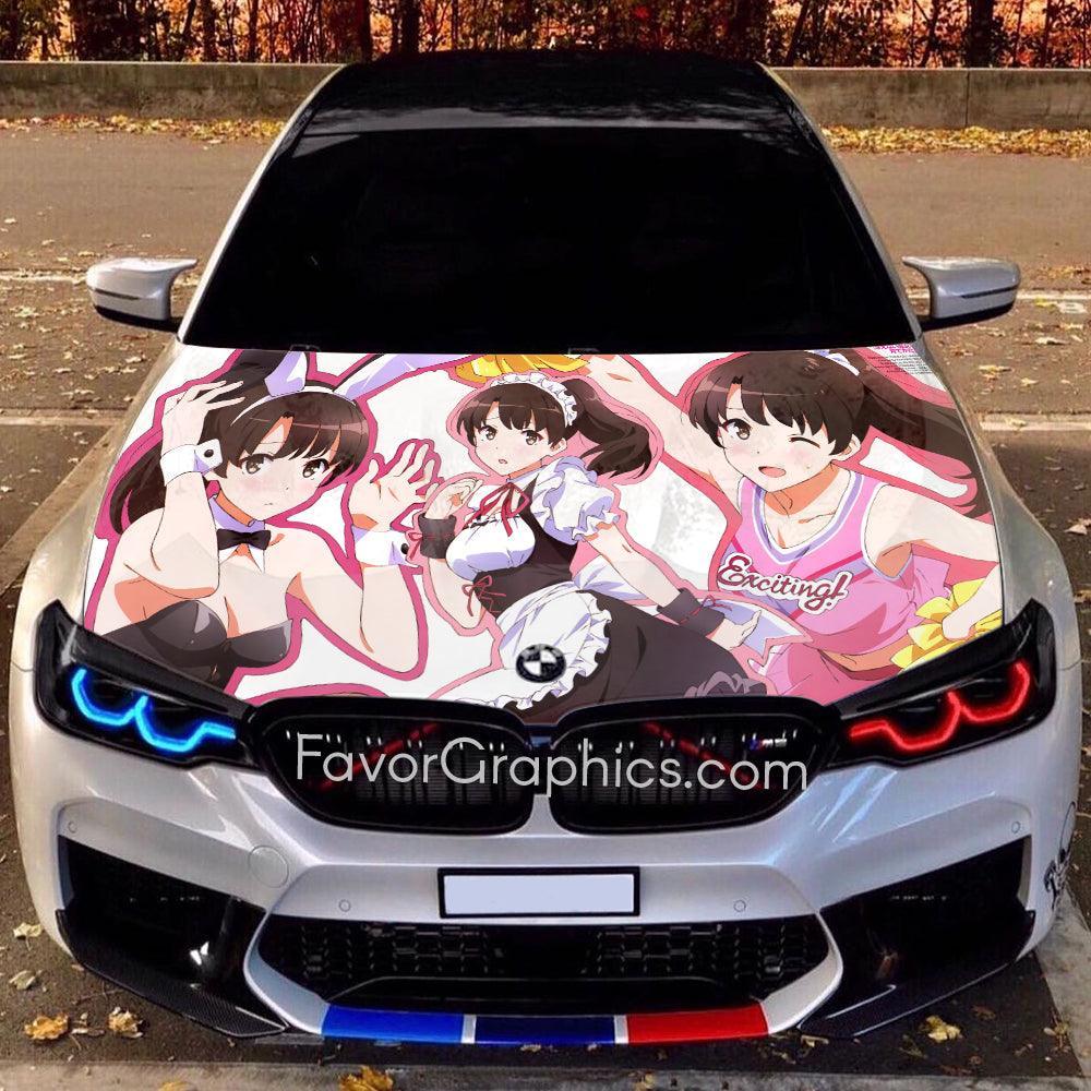 Megumi Kato Itasha Car Vinyl Hood Wrap Decal Sticker – Favor Graphics