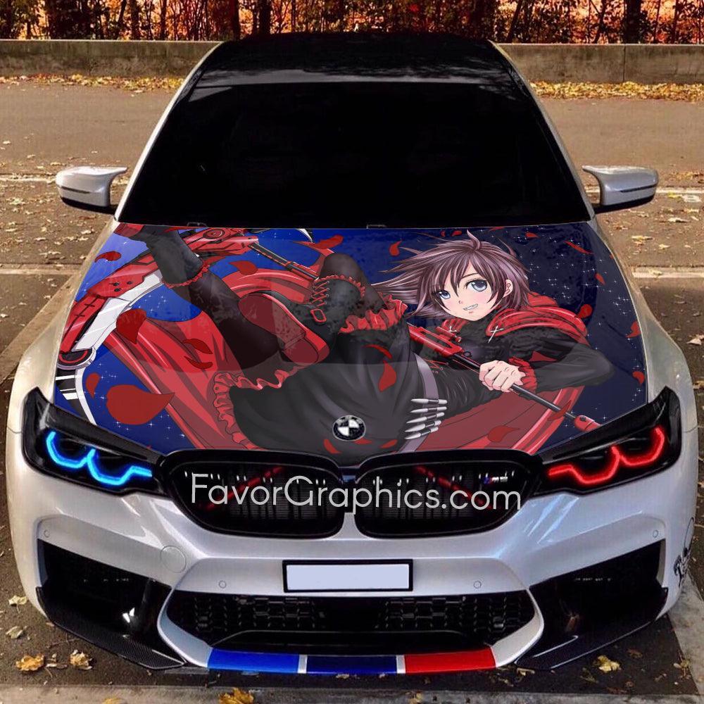 RWBY Ruby Rose Itasha Car Decal Vinyl Hood Wrap Sticker – Favor Graphics