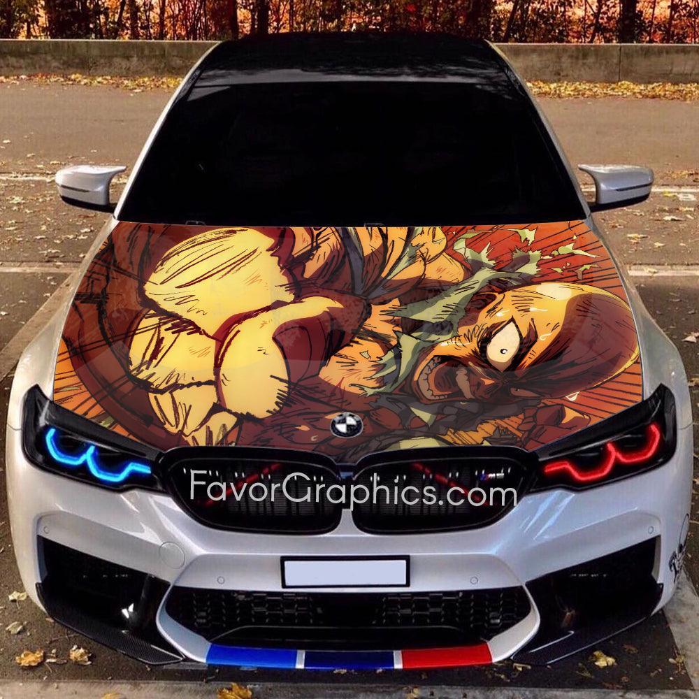Saitama One Punch Man Sticker Vinyl Hood Wrap Decal For Car – Favor ...