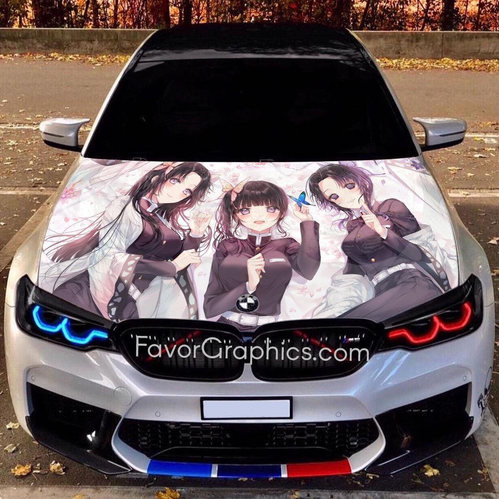 Demon Slayer Car Wrap Vinyl Hood Decal Sticker Itasha, Kanao Tsuyuri ...