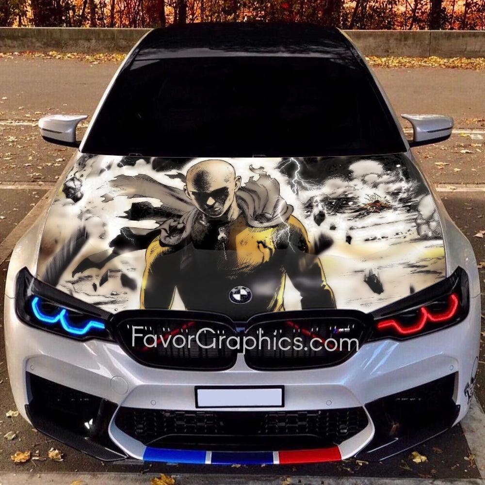 Saitama One Punch Man Sticker Vinyl Hood Wrap Decal For Car – Favor ...