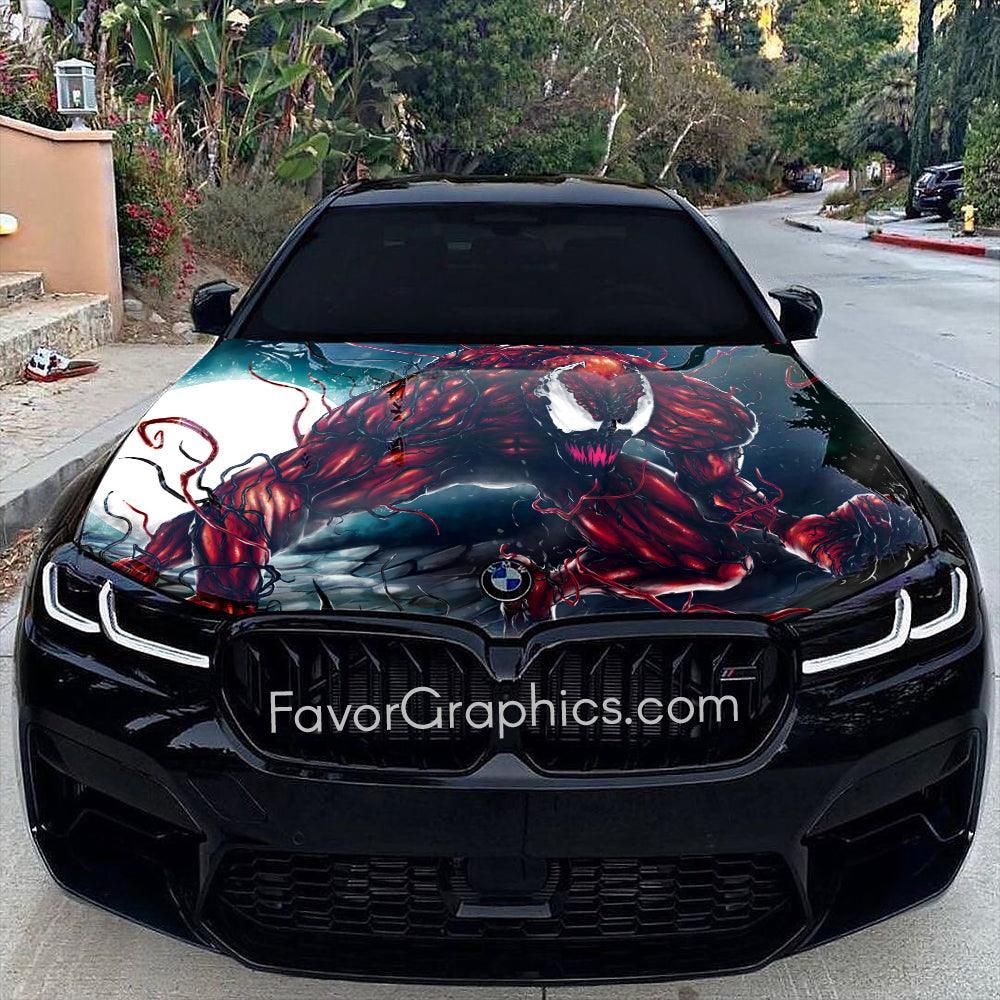Carnage Itasha Car Vinyl Hood Wrap Decal Sticker – Favor Graphics