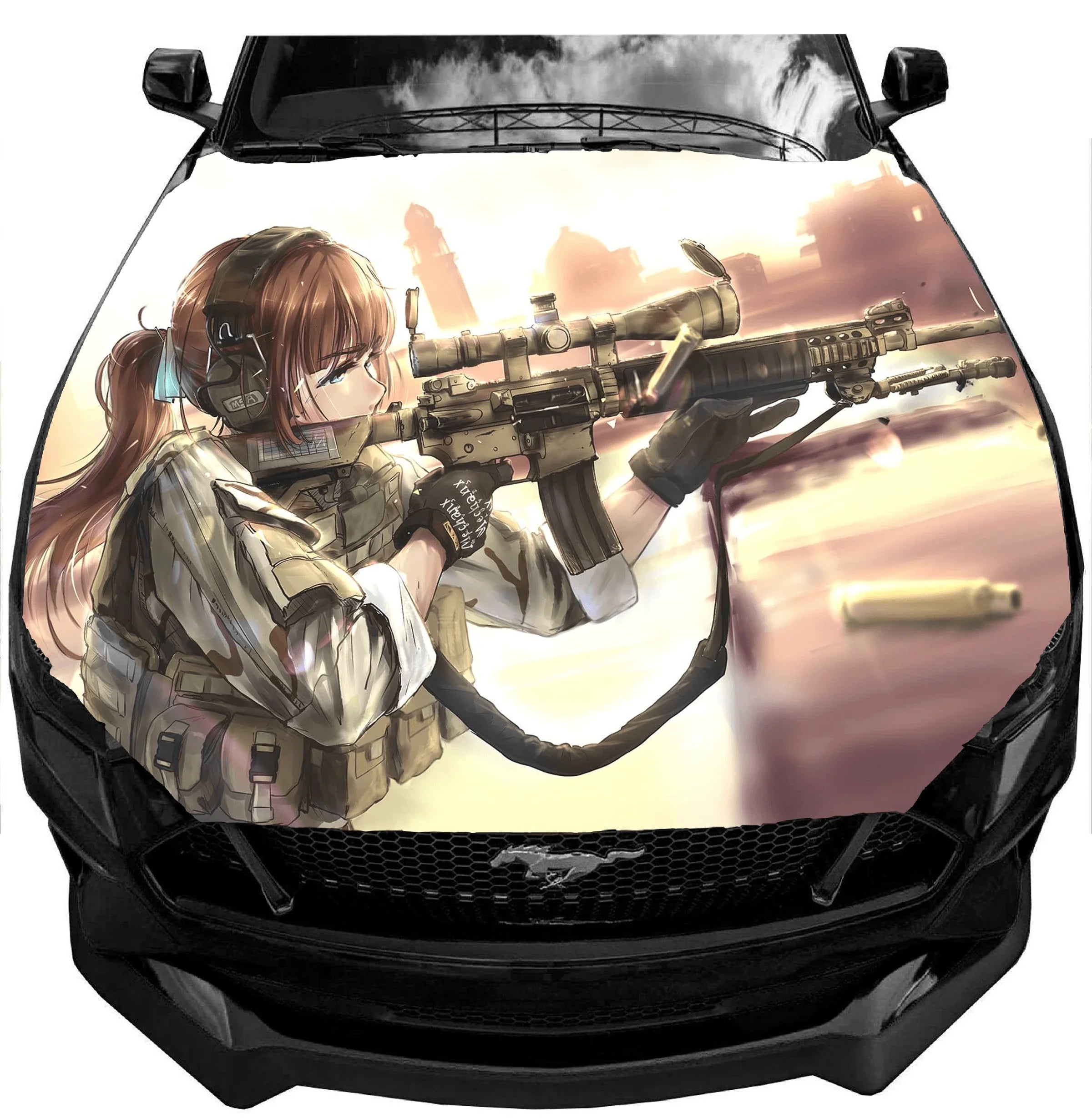 Girl, Re-Zero Kara Hajimeru Isekai Seikatsu Car Hood Vinyl Decal High ...