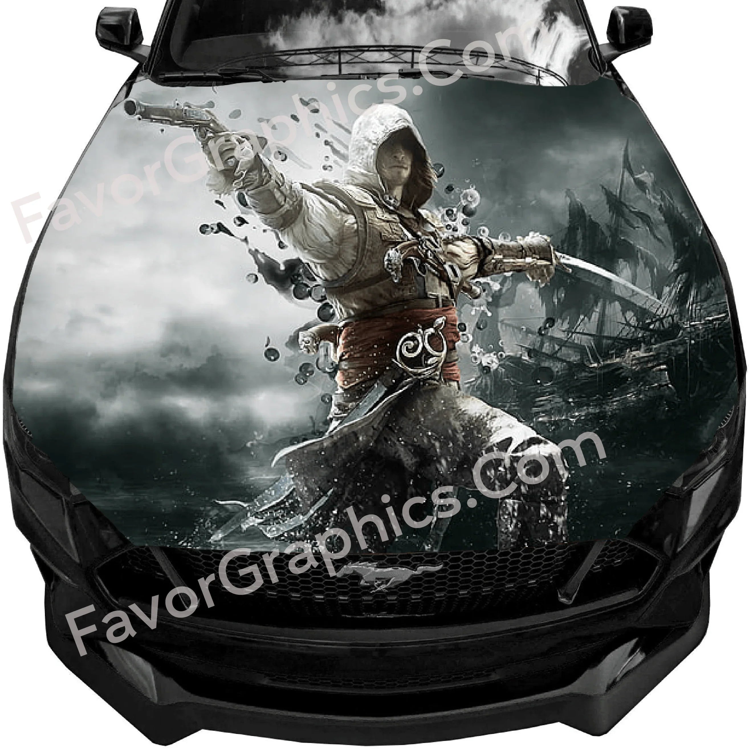 Ezio Auditore Assassin's Creed Car Decal Vinyl Hood Wrap High Quality ...