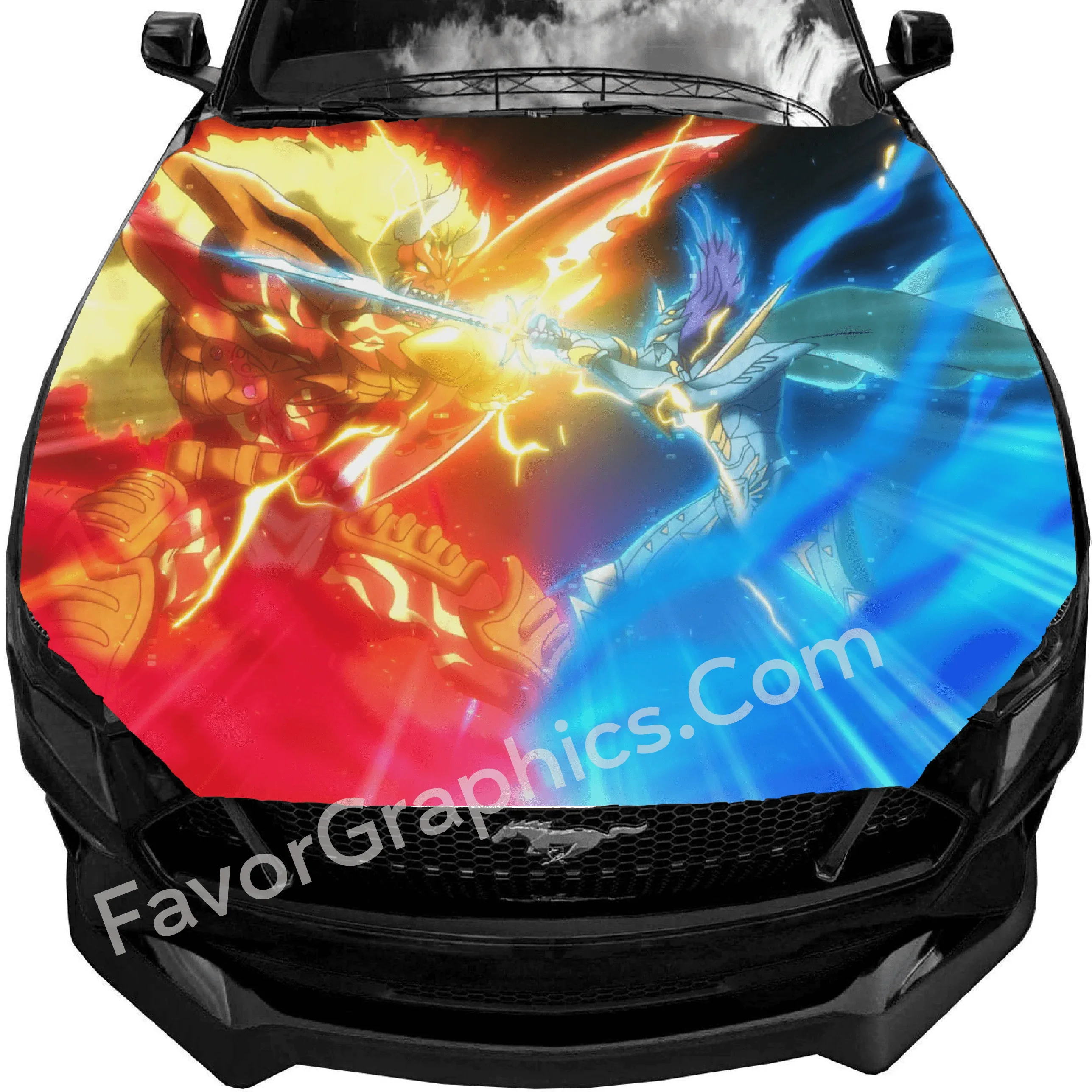 Beyblade Car Decal Vinyl Hood Wrap High Quality Graphic – Favor Graphics
