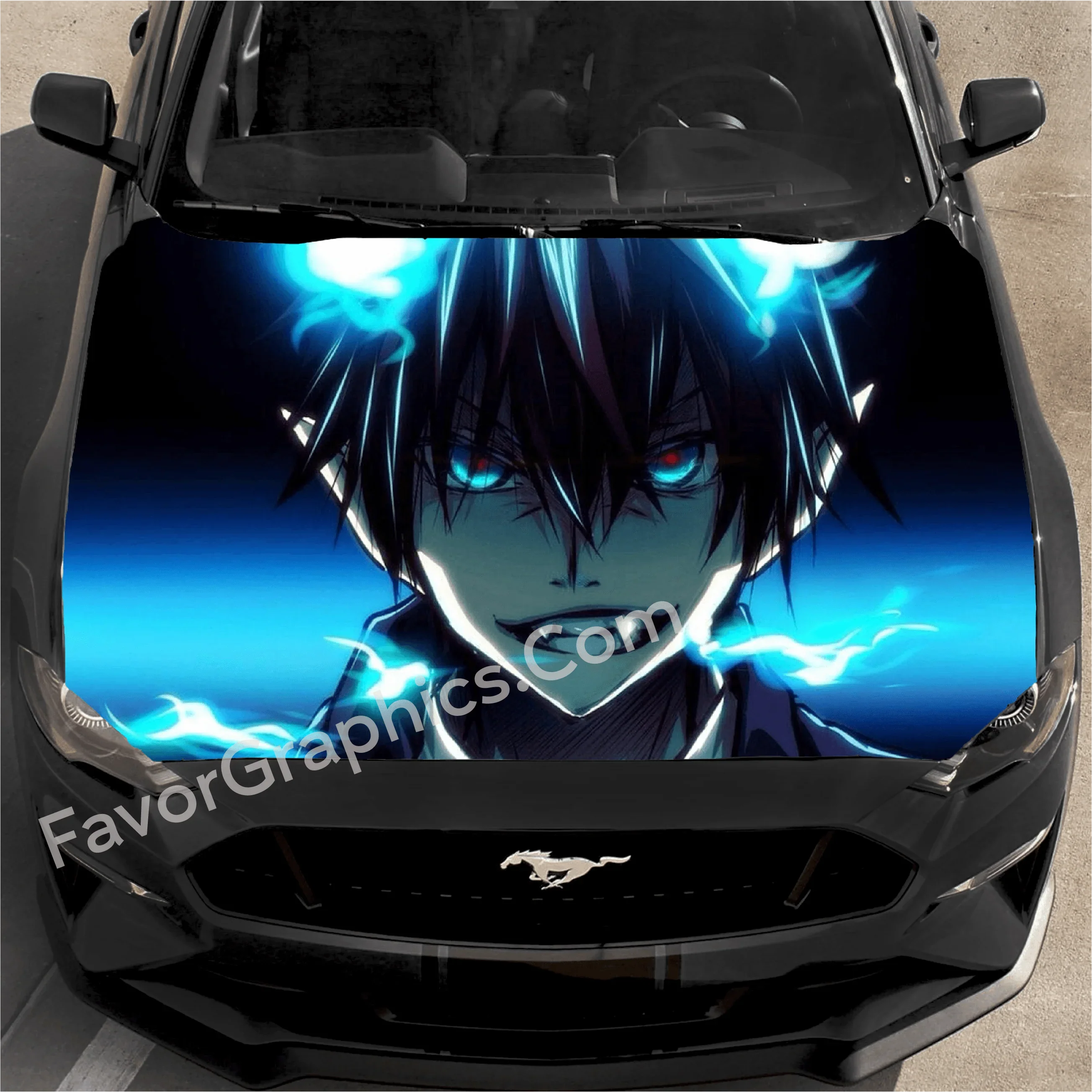 Blue Exorcist Okumura Rin Car Decal Vinyl Hood Wrap – Favor Graphics