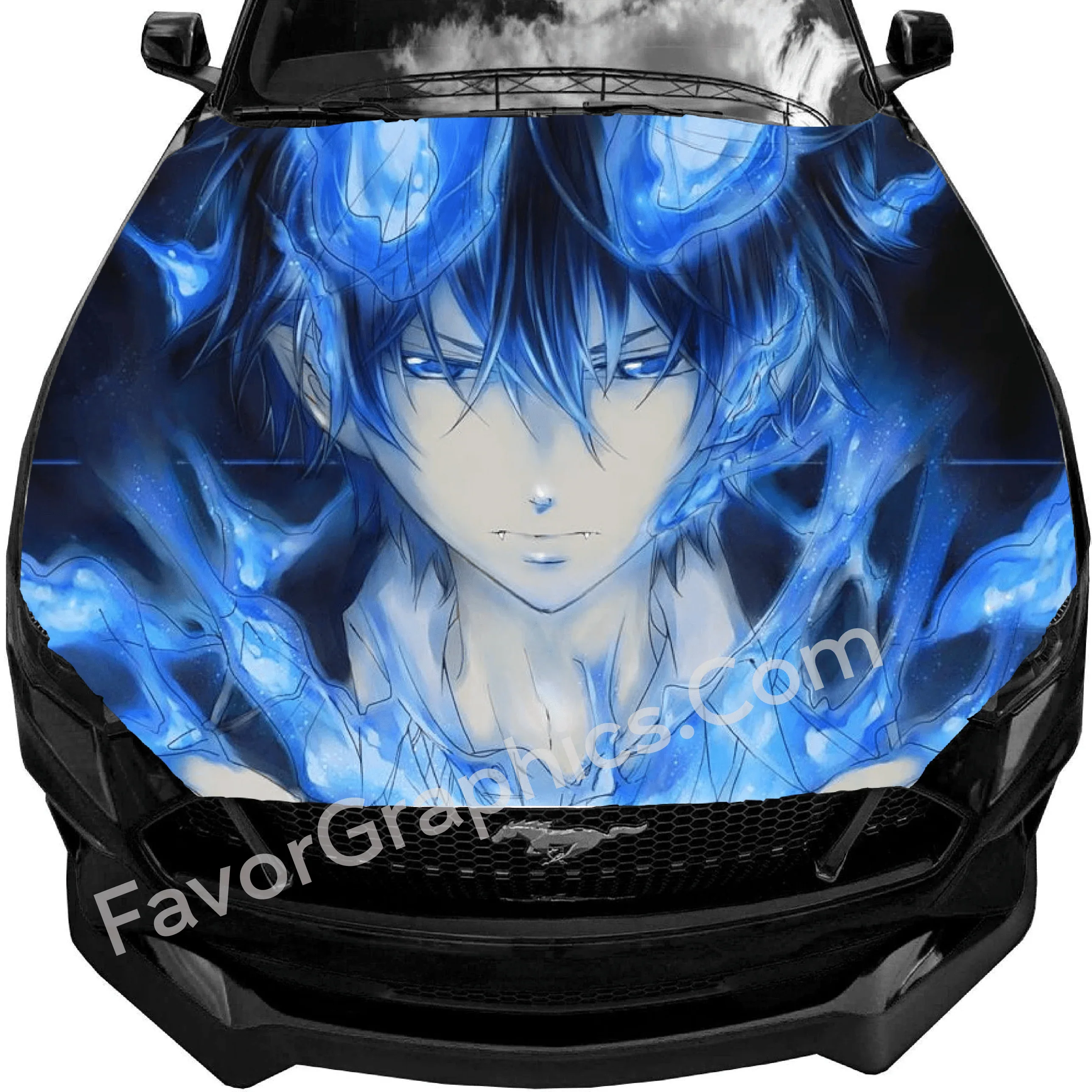 Blue Exorcist Car Decal Vinyl Hood Wrap High Quality Graphic – Favor ...