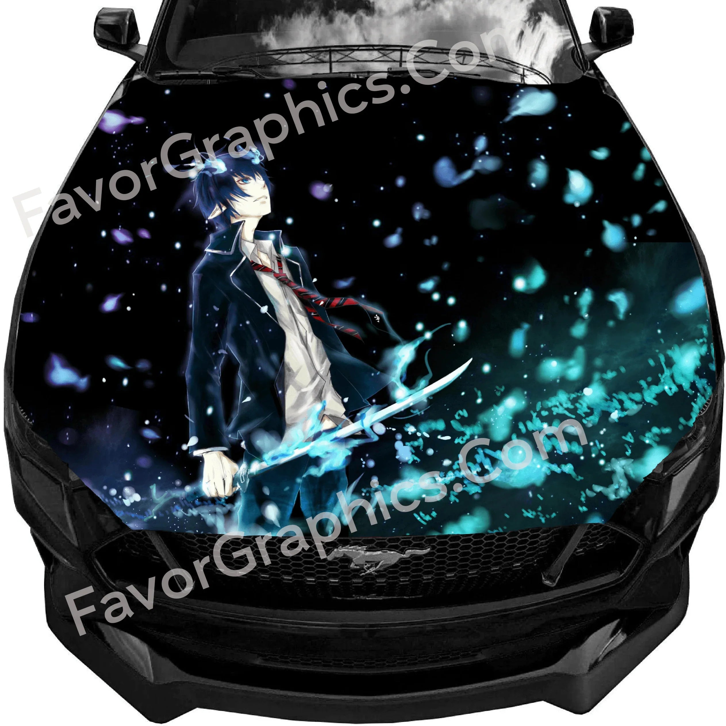 Blue Exorcist Car Decal Vinyl Hood Wrap High Quality Graphic – Favor ...