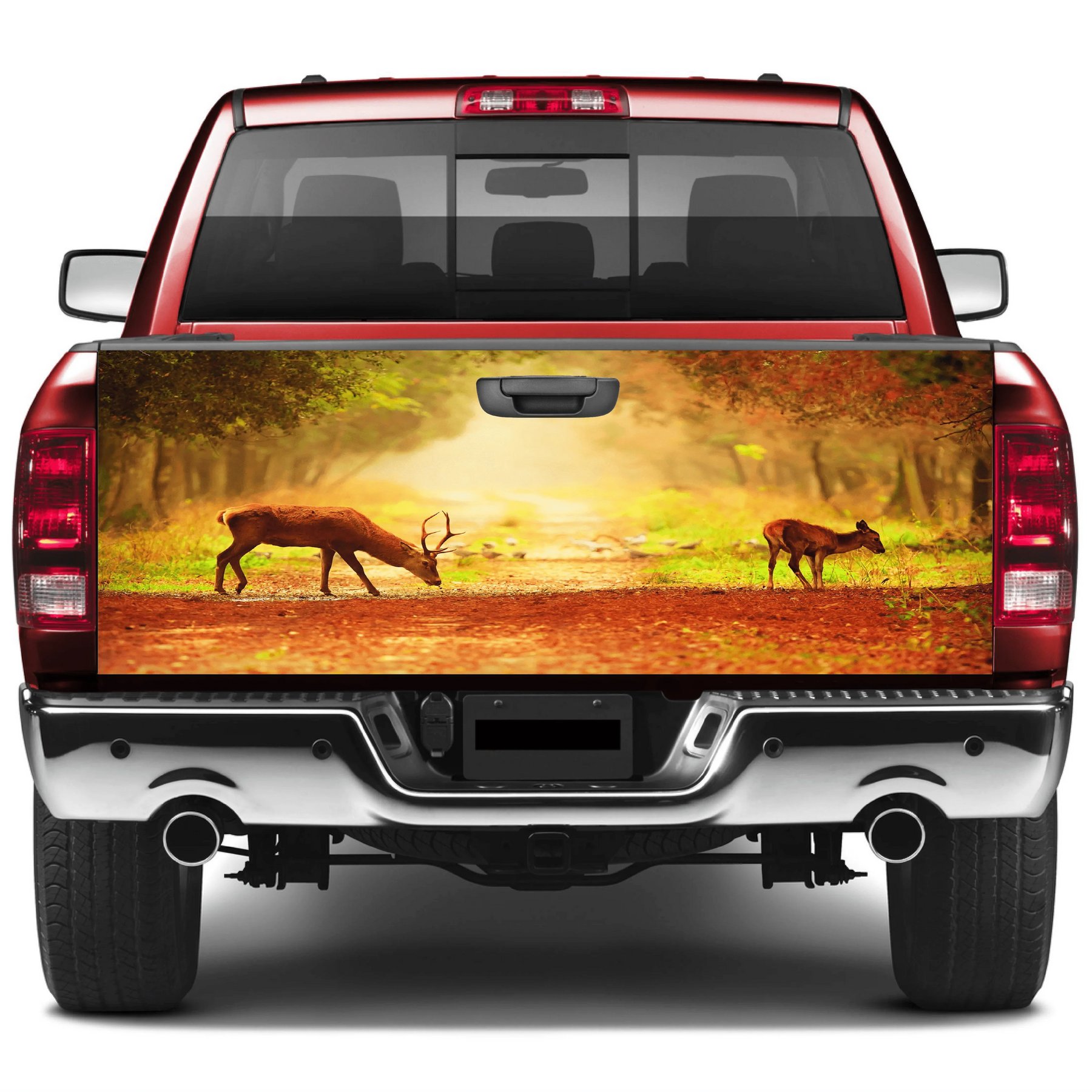Tailgate Wraps For Trucks Wrap Vinyl Car Decals Deer Hunting SUV Car S ...