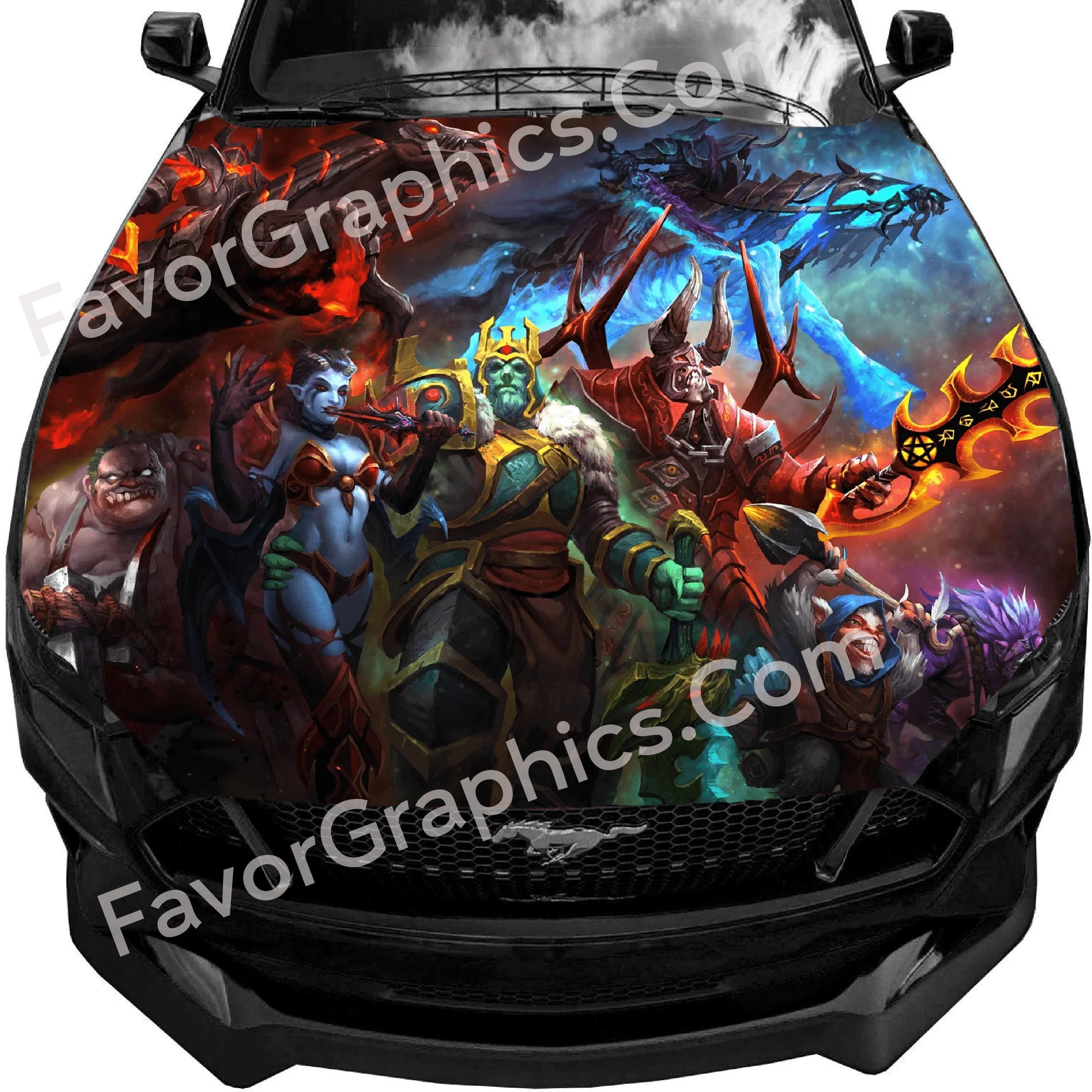 Dota 2 Car Decal Vinyl Hood Wrap High Quality Graphic – Favor Graphics