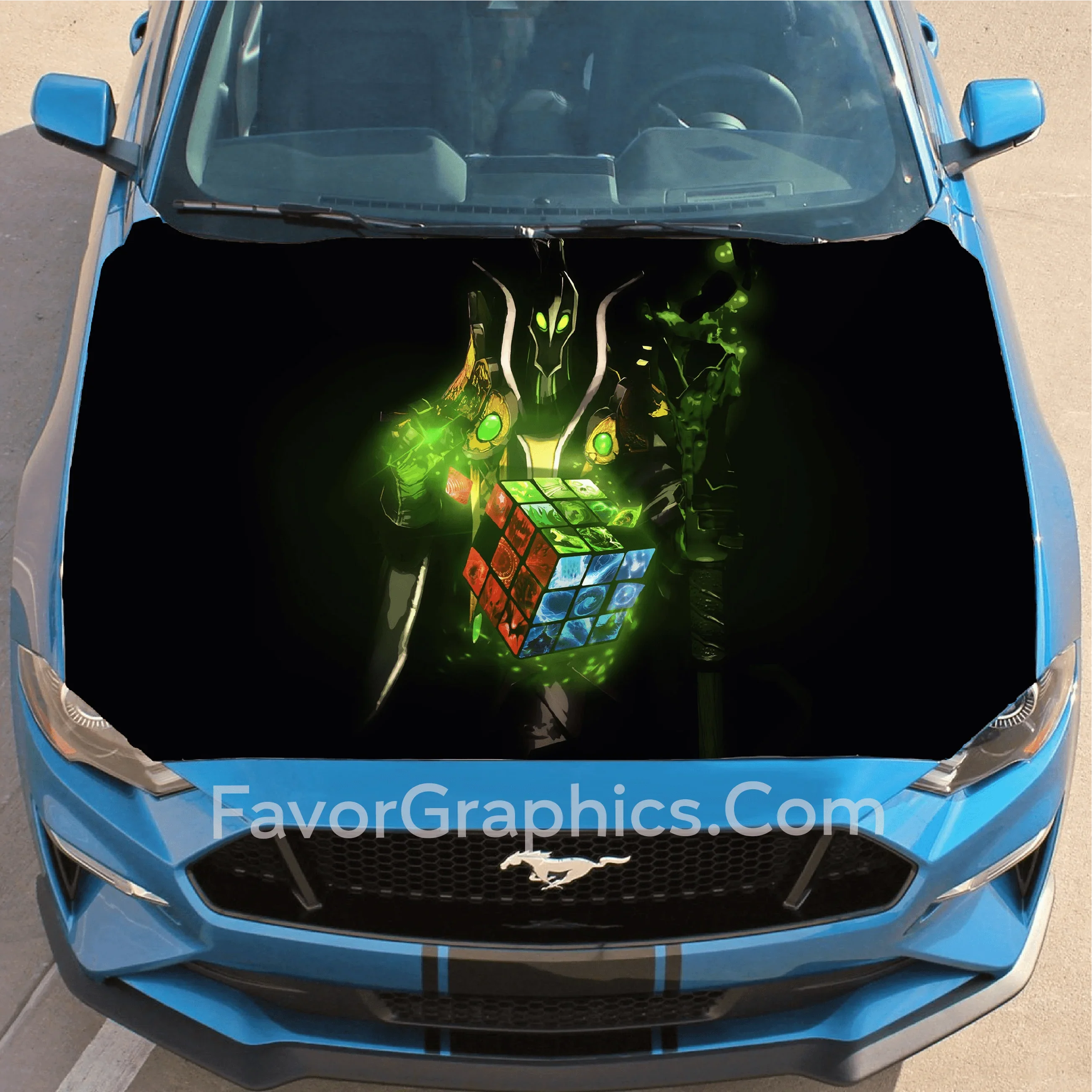 Dota 2 Rubik's Cube Car Decal Vinyl Hood Wrap – Favor Graphics
