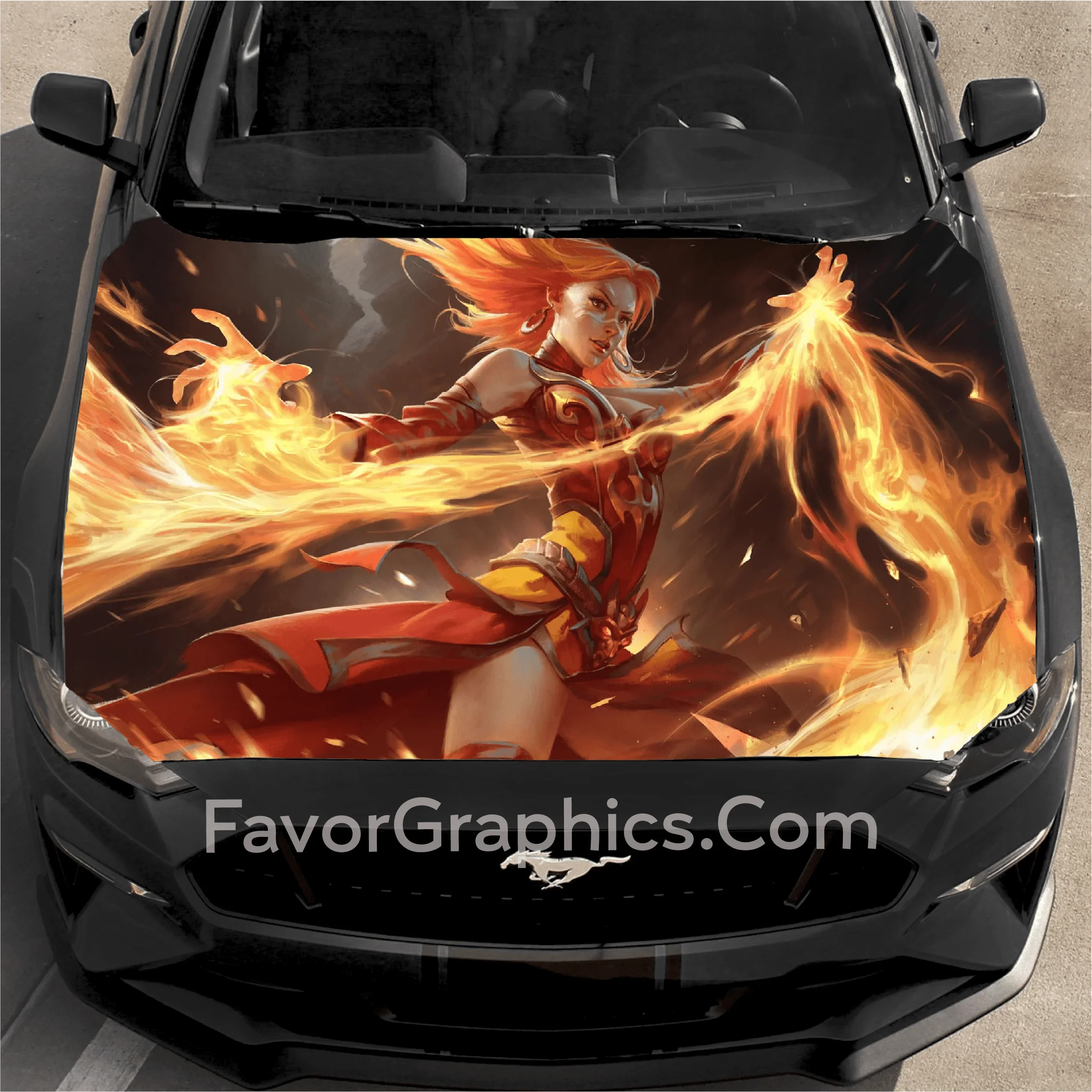 Dota 2 Lina Inverse Car Decal Vinyl Hood Wrap – Favor Graphics