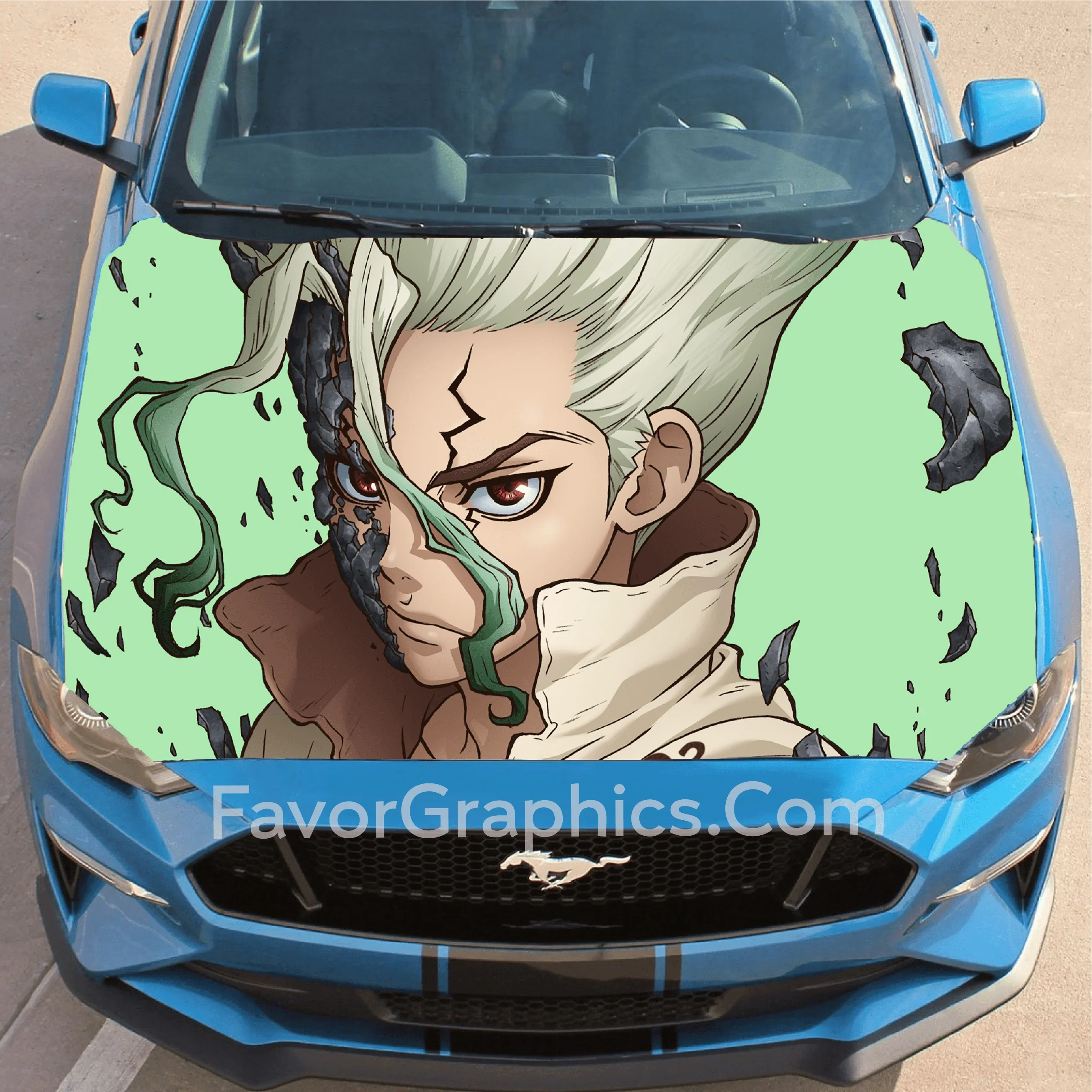 Dr. Stone Car Decal Vinyl Hood Wrap High Quality Graphic – Favor Graphics